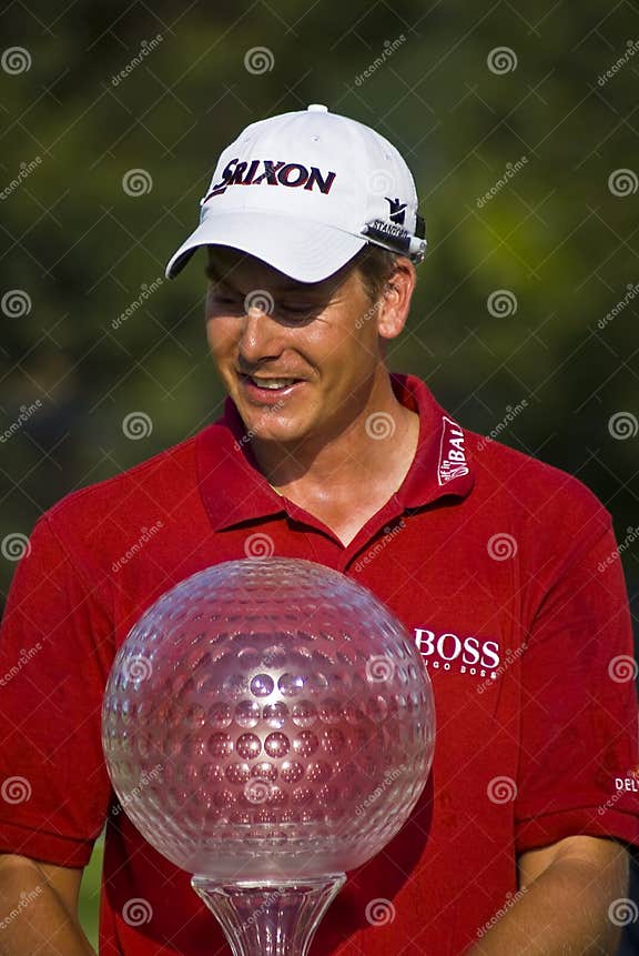 Henrik Stenson with Trophy editorial photography. Image of landmark ...