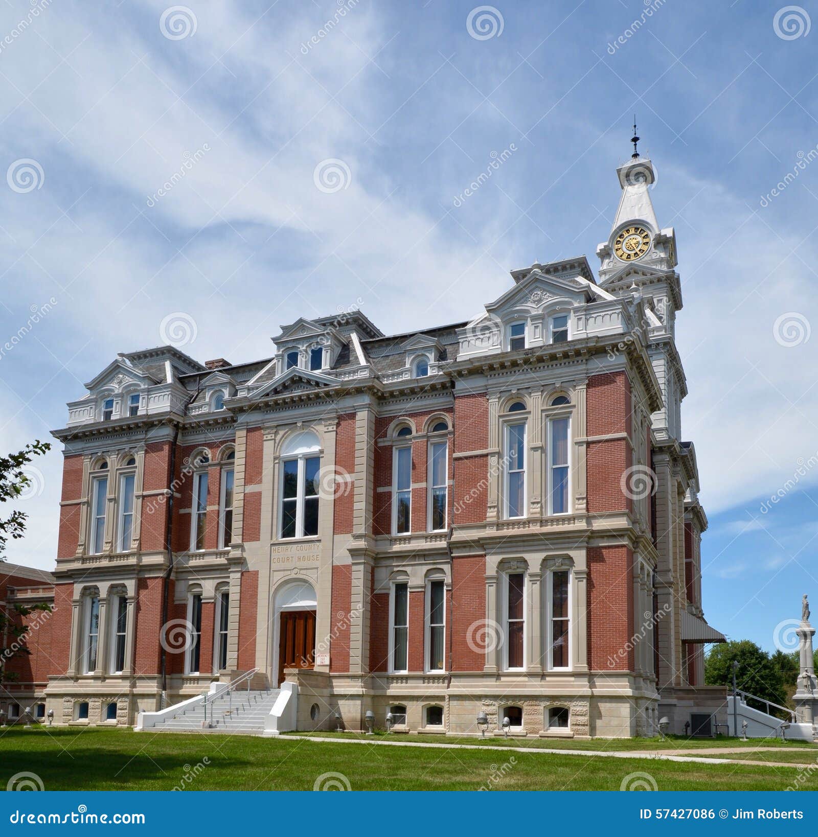 Henry County Courthouse redaktionell bild. Bild av sommar - 57427086