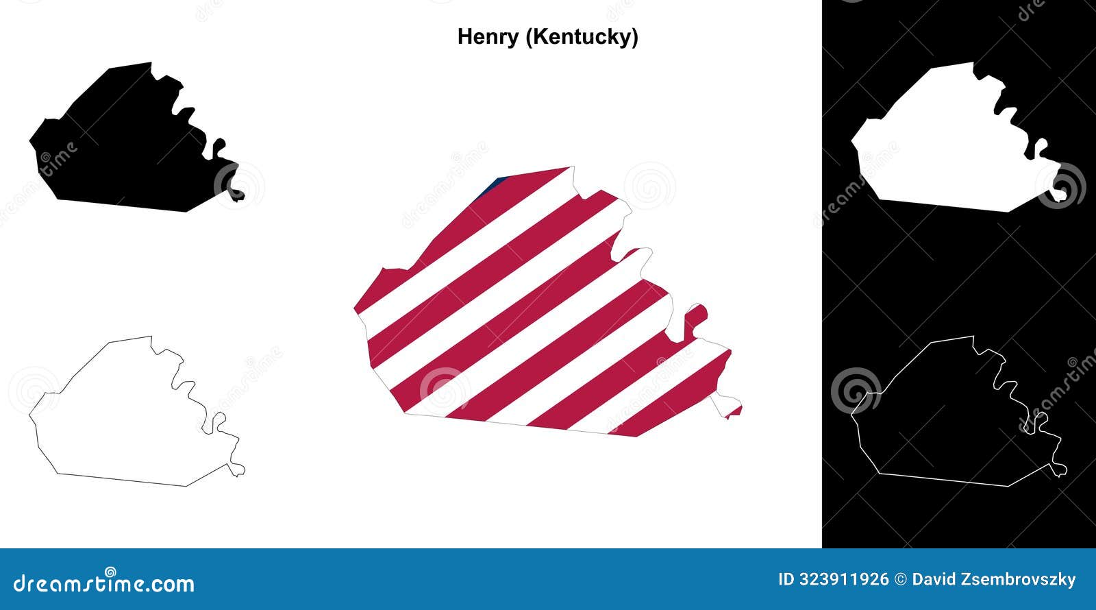 Henry Outline Map Stock Photography | CartoonDealer.com #357453380