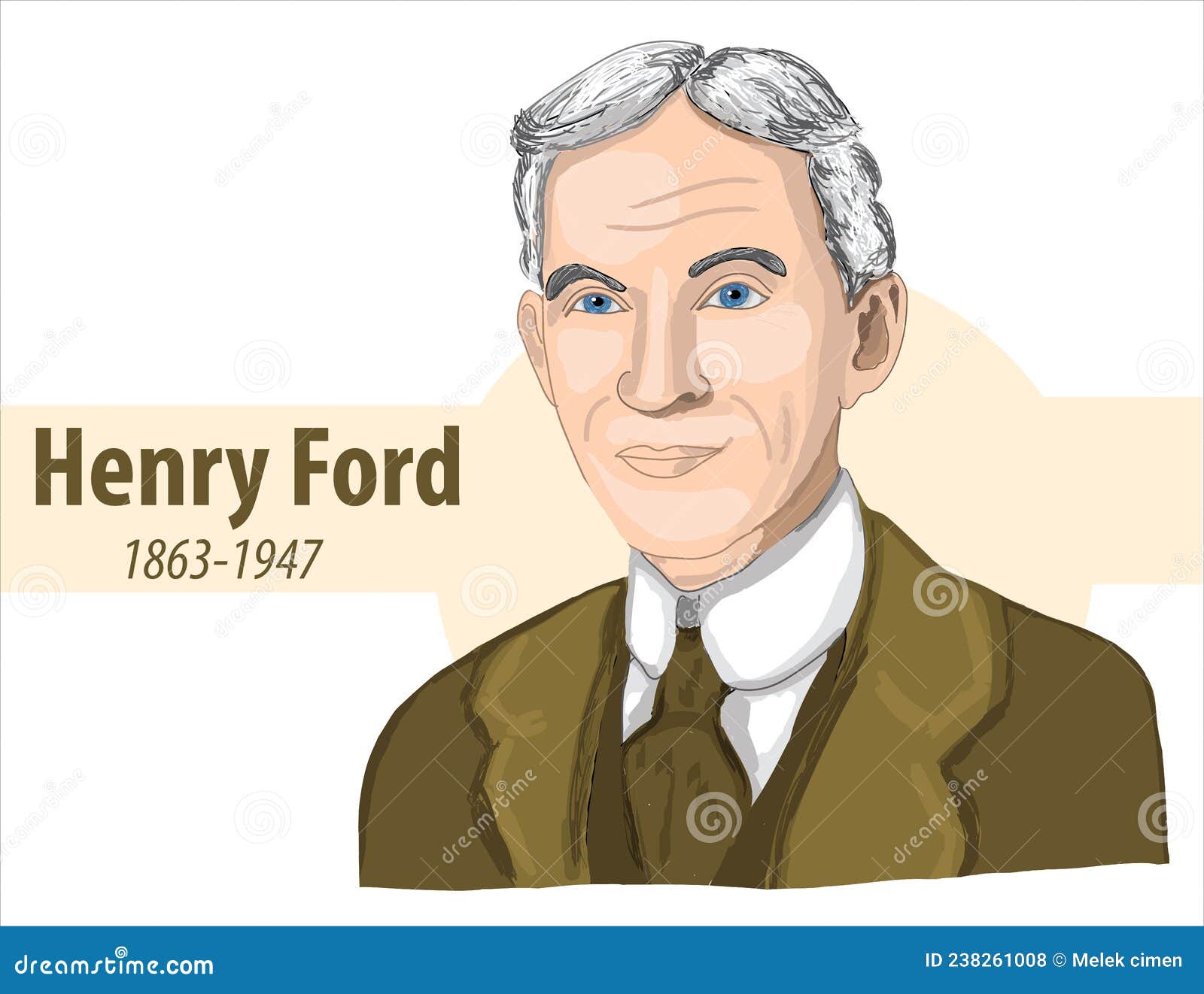 Henry Ford Cartoon Vector | CartoonDealer.com #114575715
