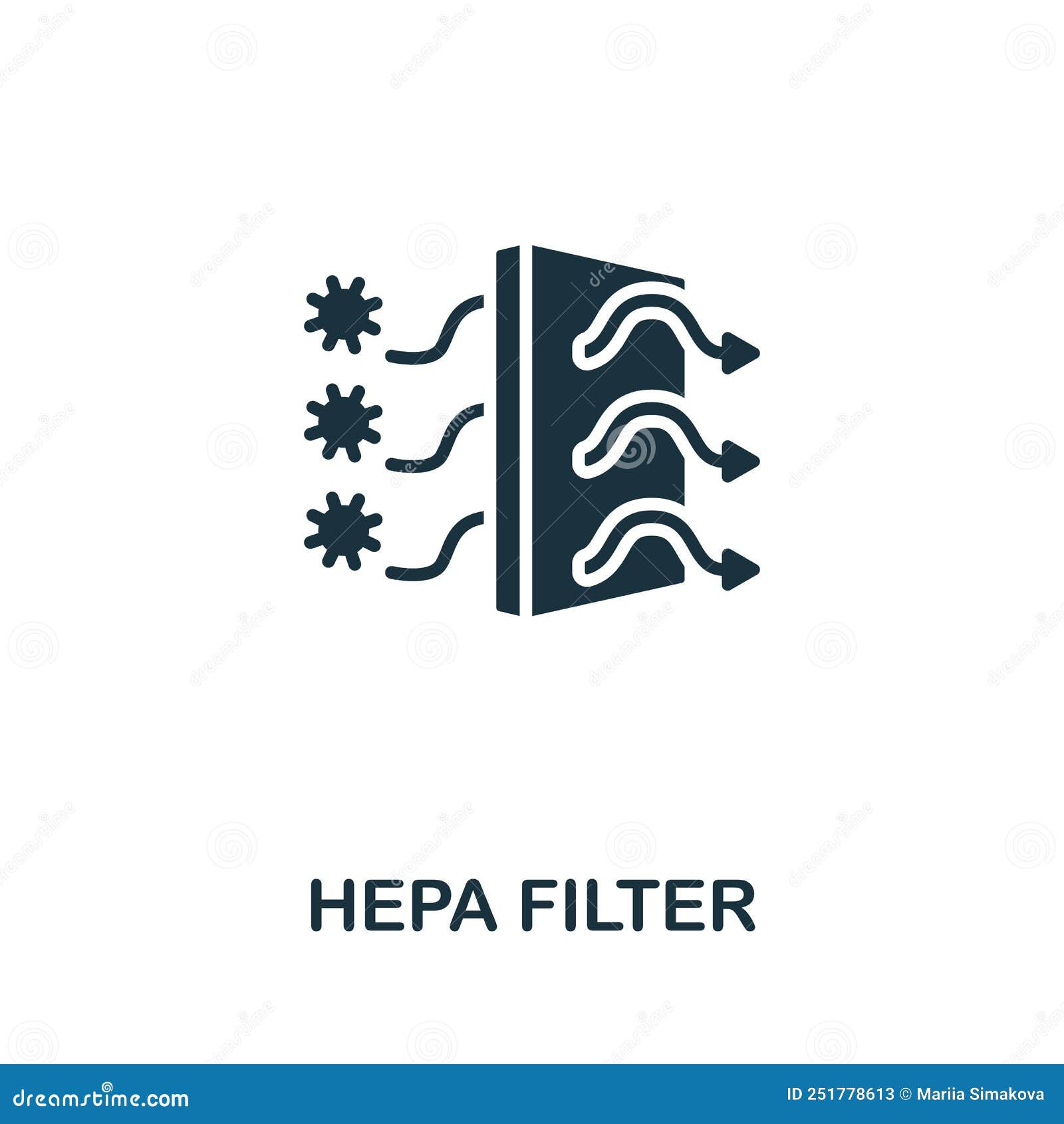 Hepa Filter Icon Monochrome Simple Allergy Icon For Templates Web