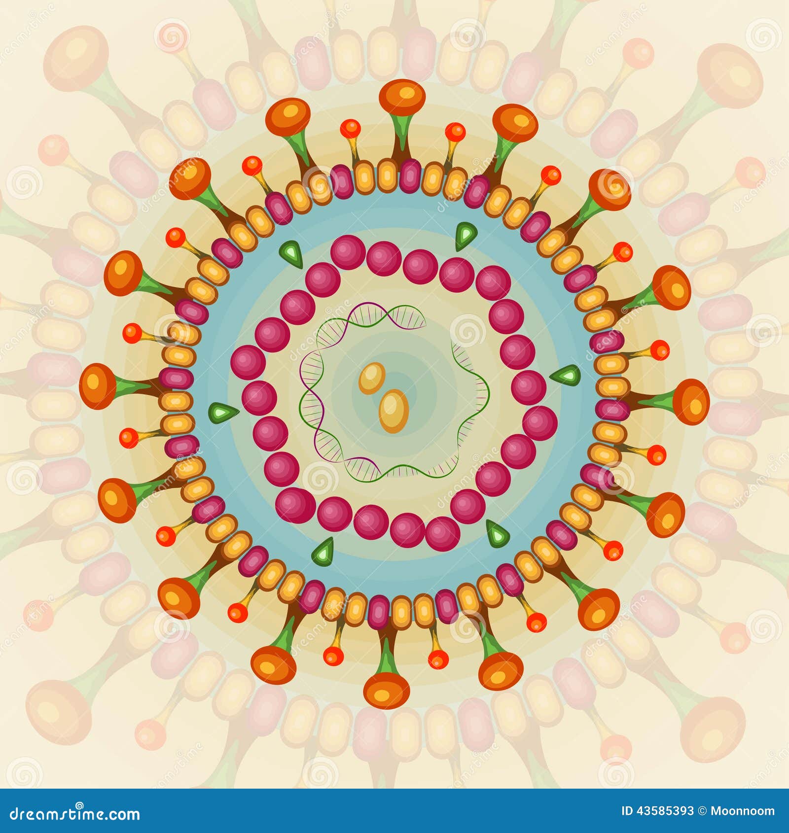 Hepatitis B Virus. Background. Eps 10. Stock Vector - Illustration of ...