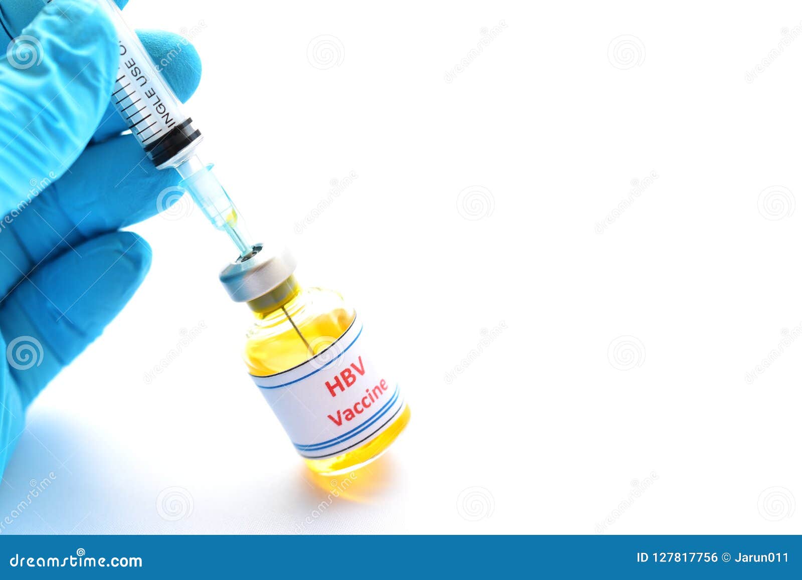 Hepatitis B virus vaccine stock photo. Image of disease - 127817756