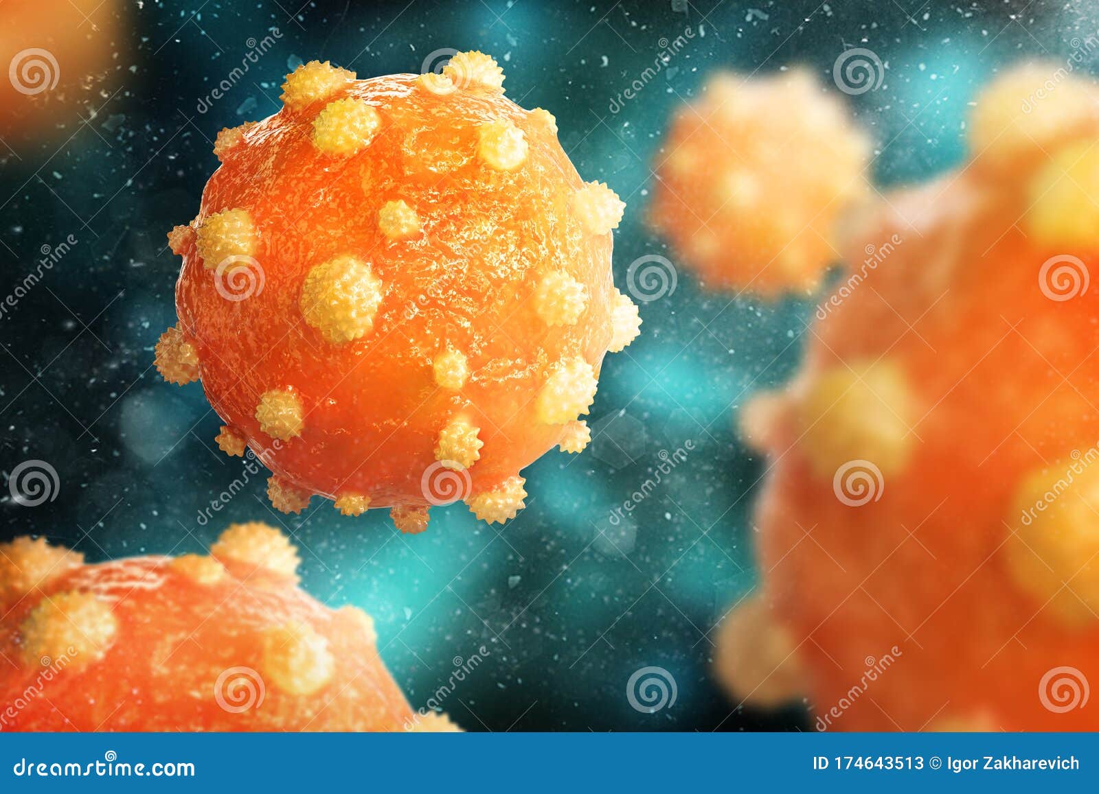 Hepatitis B Virus on a White Background. Stock Illustration ...