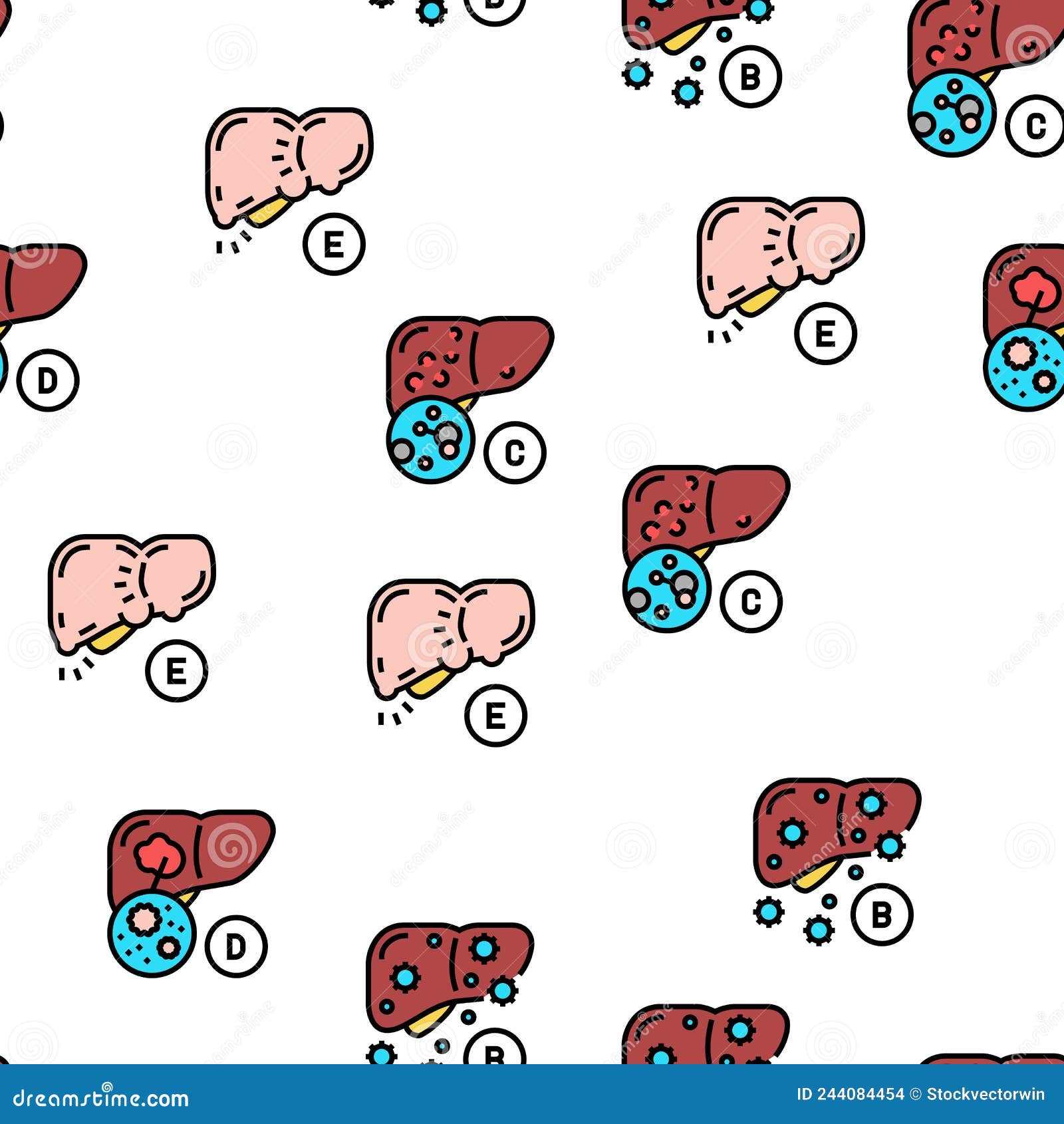 Hepatitis Liver Cute Mascot Character Cartoon Vector | CartoonDealer ...