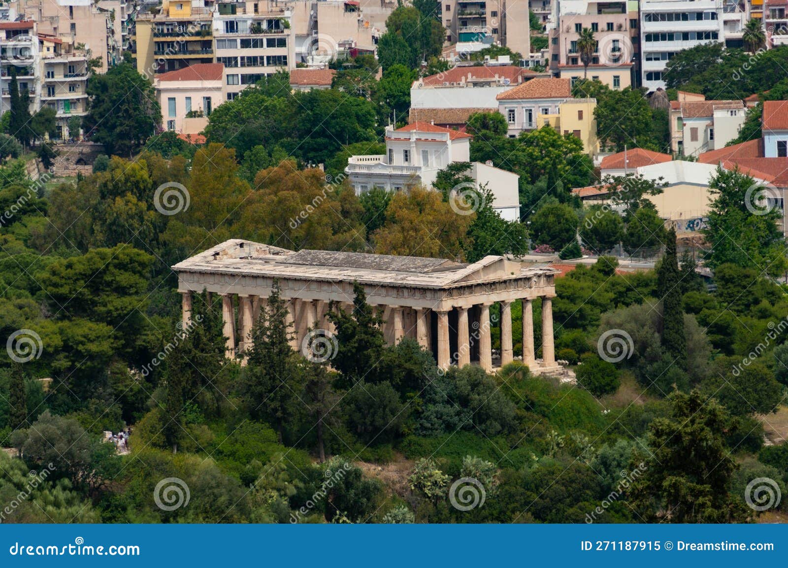 Hephaestion is the Temple of Hephaestus in Athens. Stock Image - Image ...