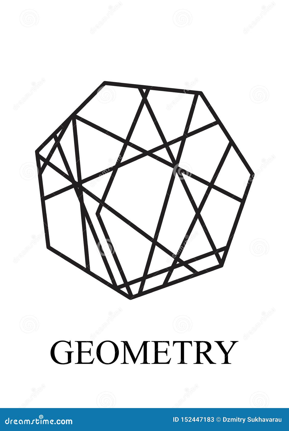 Heptagon is a Seven-angle Polygon. Abstract Heptagon Geometric Logo ...