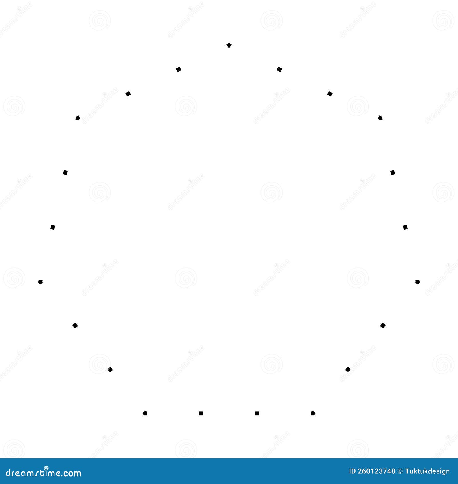 Heptagon Symbol Dotted Shape Vector Icon for Creative Graphic Design Ui ...