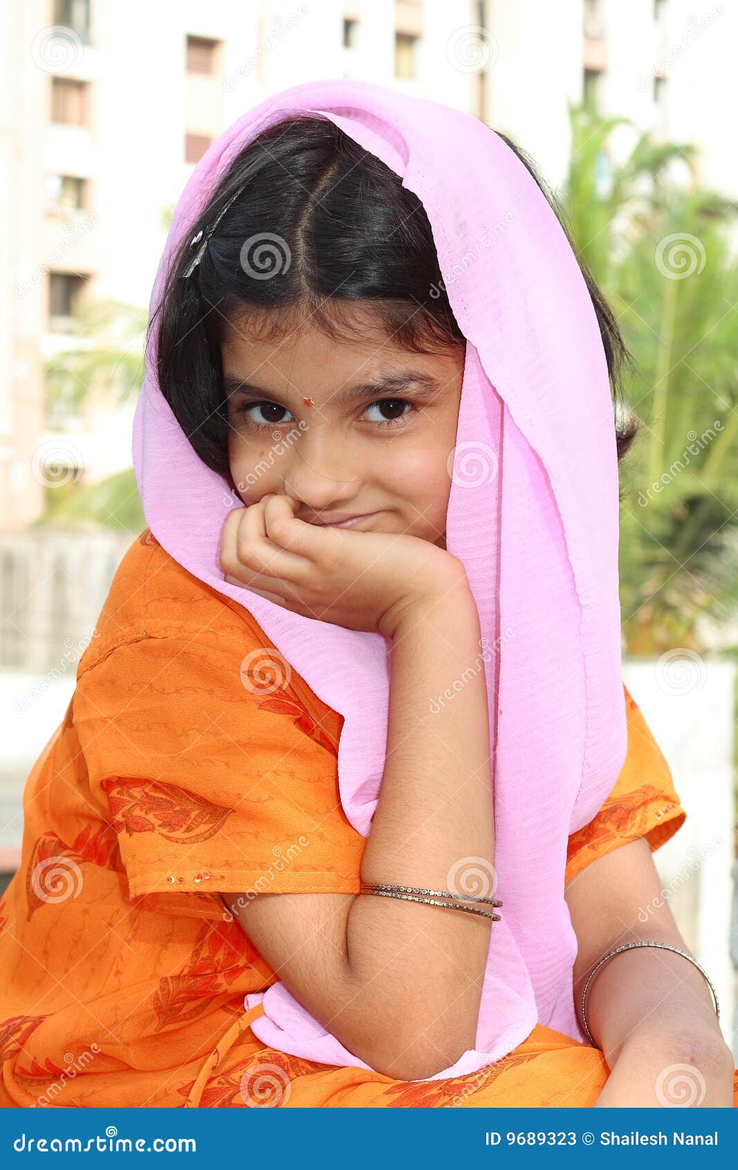 Her sweet mood stock image. Image of healthy, portraiture - 9689323