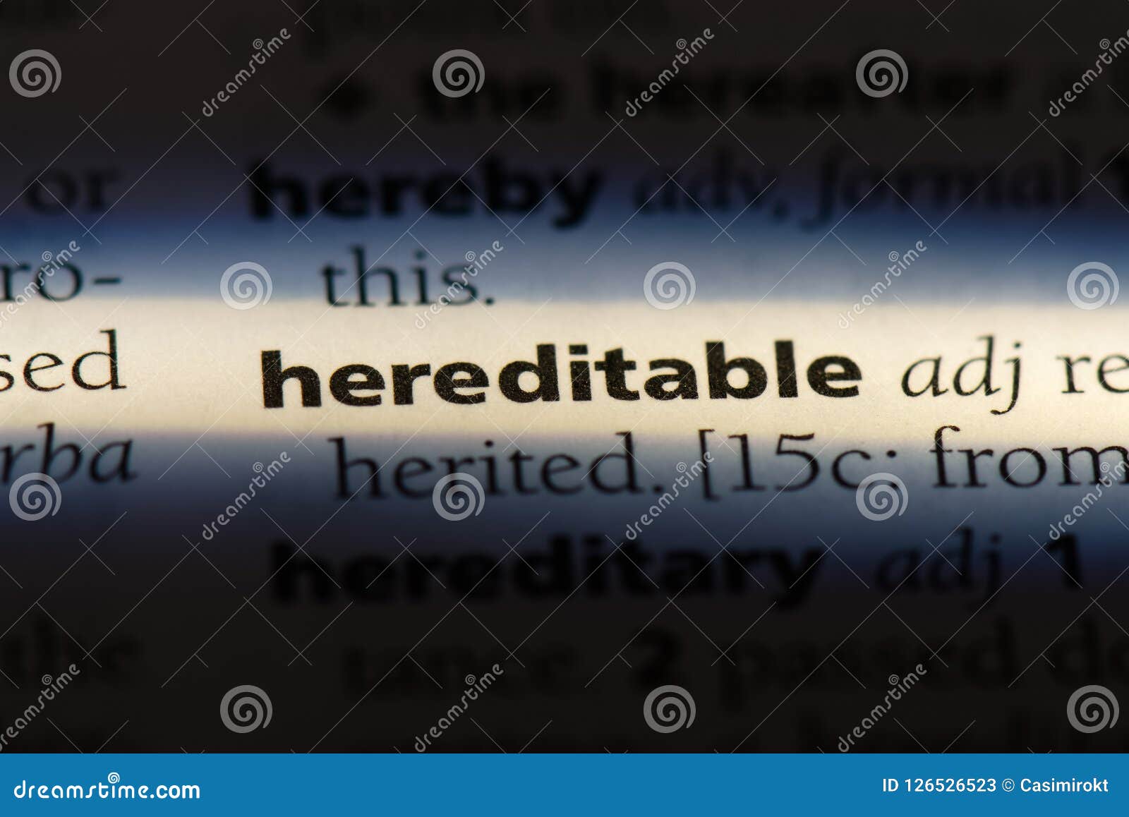 Her stock image. Image of closeup, page, english, isolated - 126526523