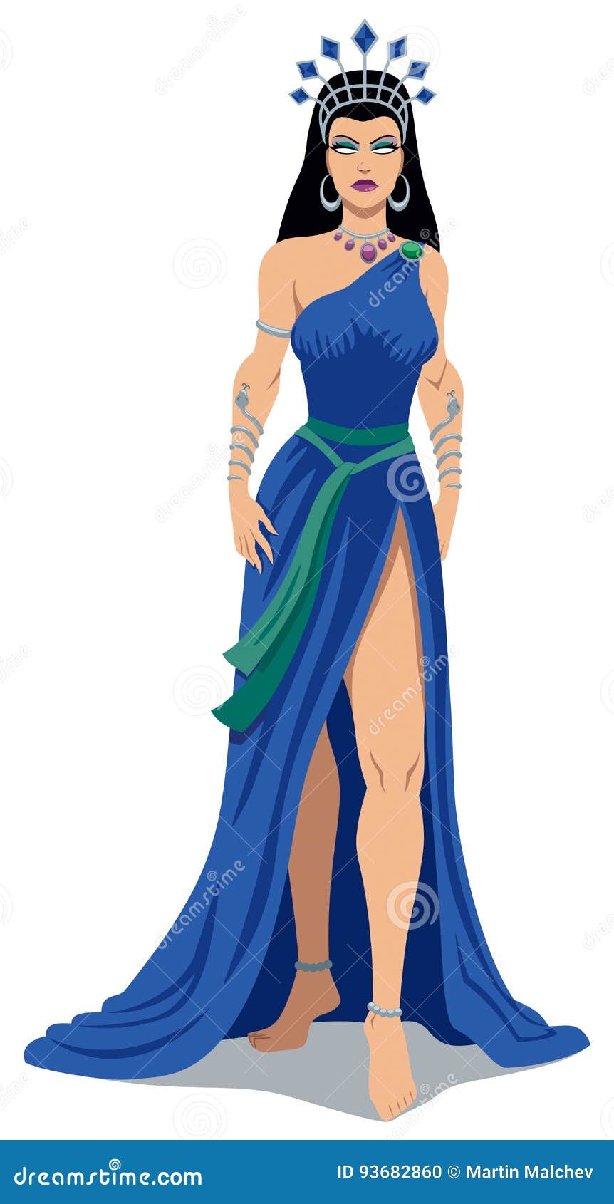 Hera auf Weiß vektor abbildung. Illustration von vektor - 93682860