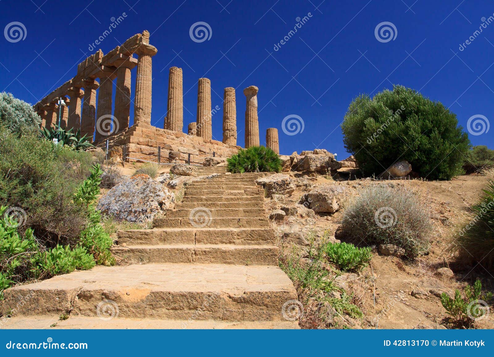 Hera temple - Agrigento stock photo. Image of empire - 42813170