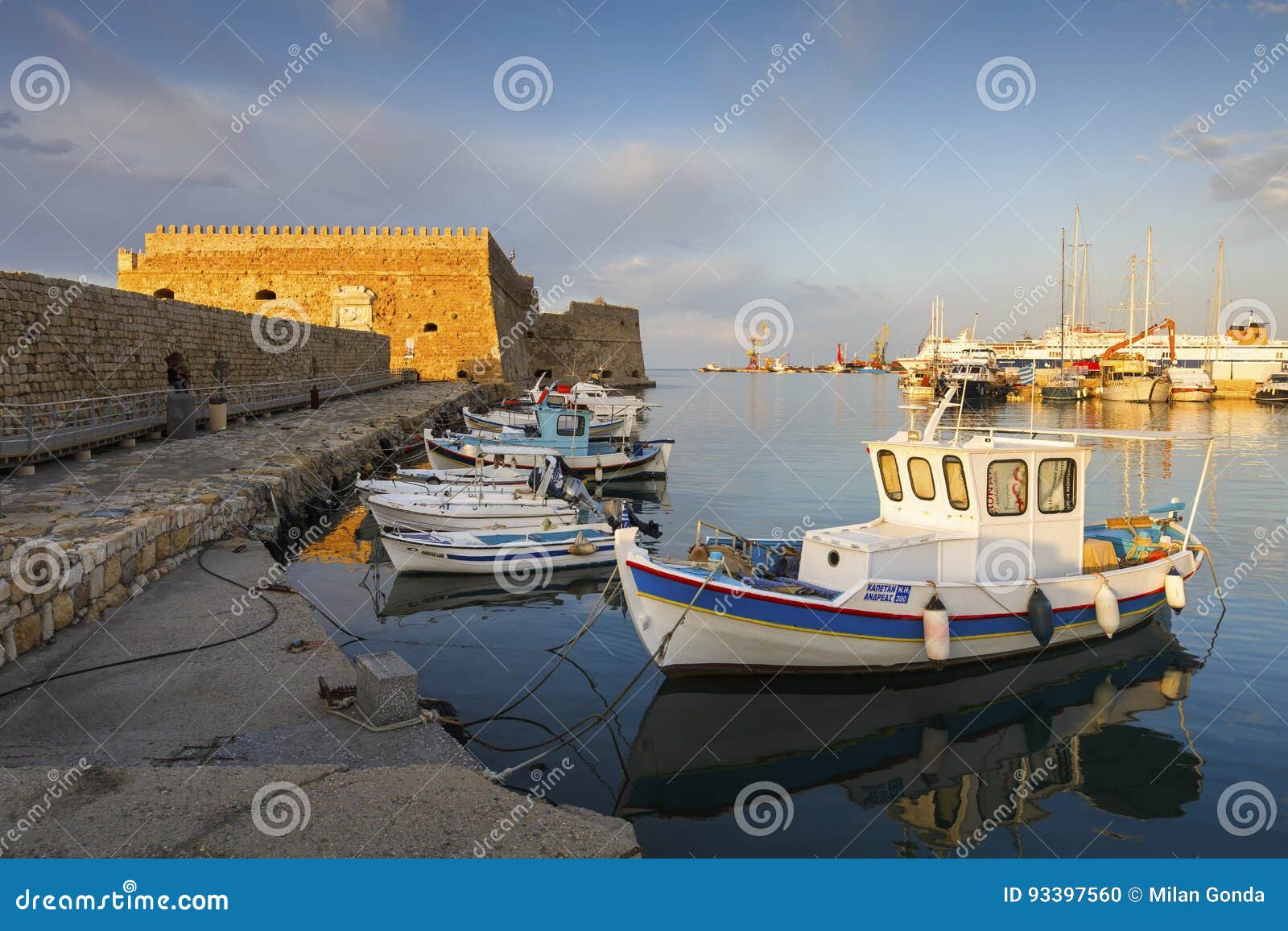 Heraklion, Crete. editorial image. Image of greek, port - 93397560