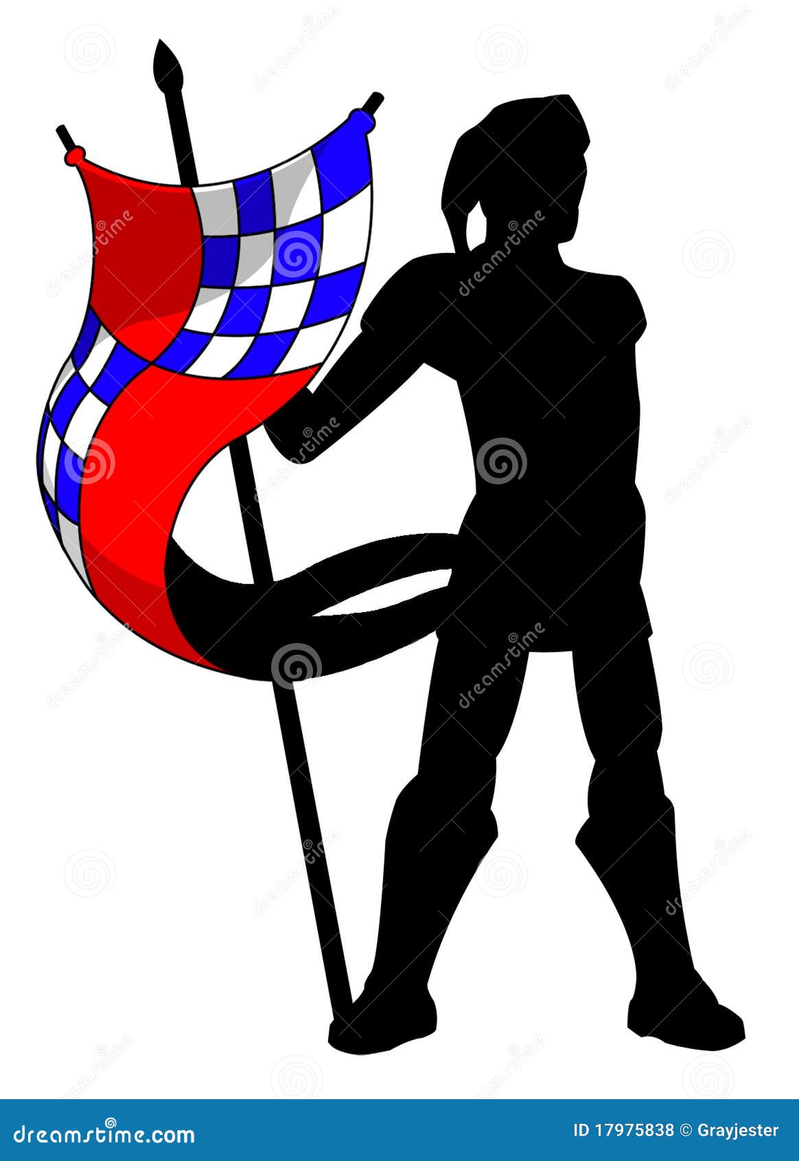 Herald stock illustration. Illustration of herald, flagpole - 17975838