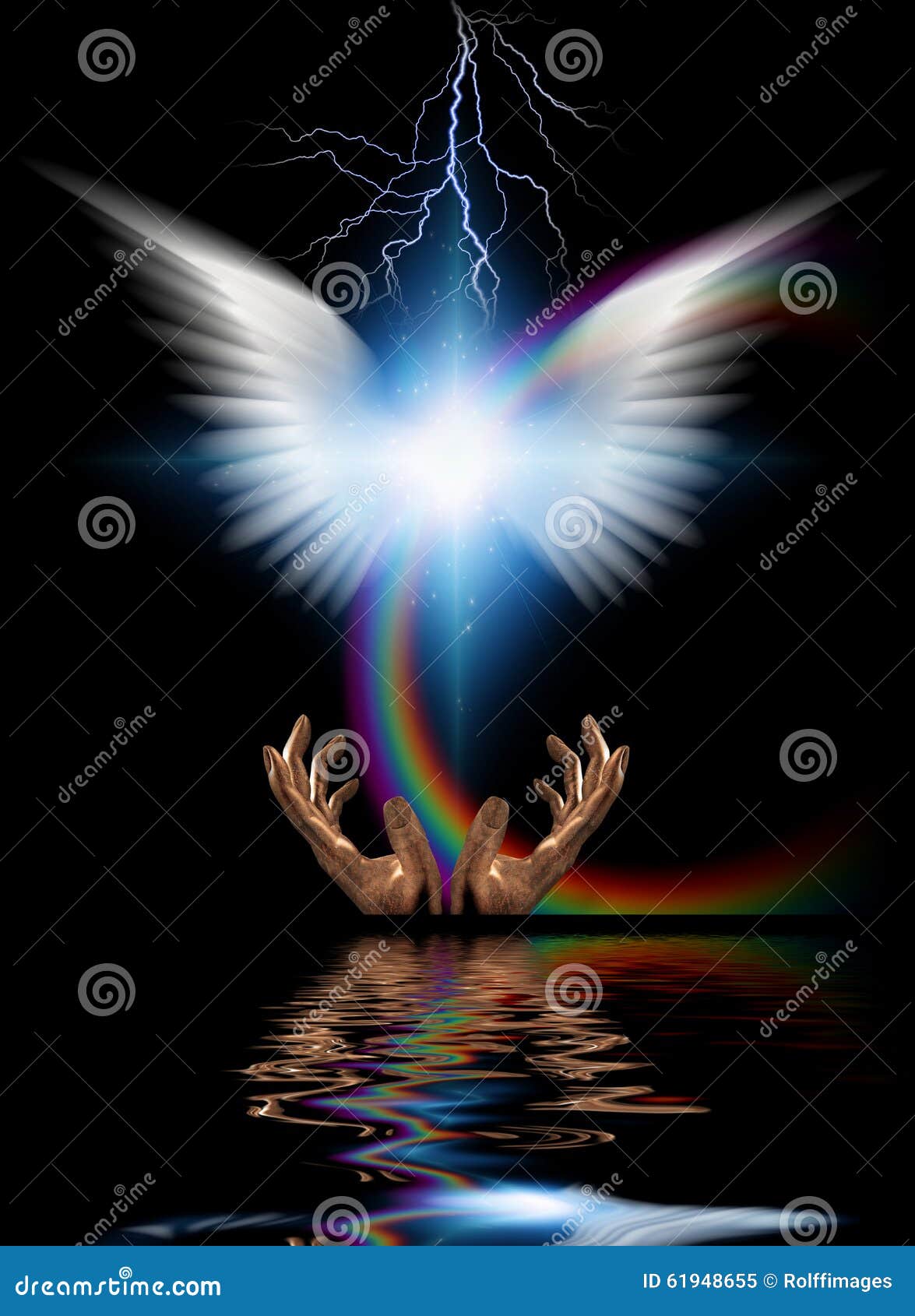 Herald stock illustration. Illustration of goddess, angel - 61948655