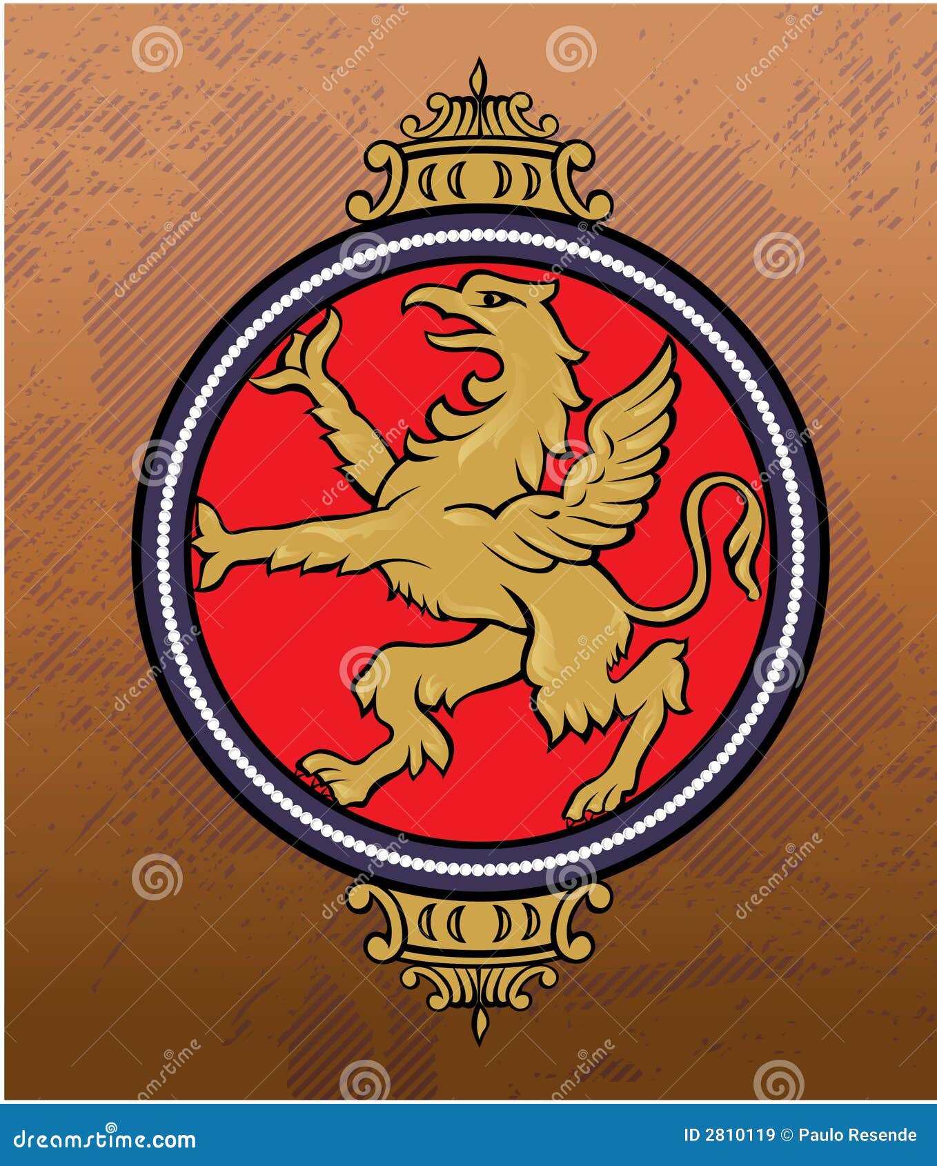 Heraldic stock vector. Illustration of grange, medieval - 2810119