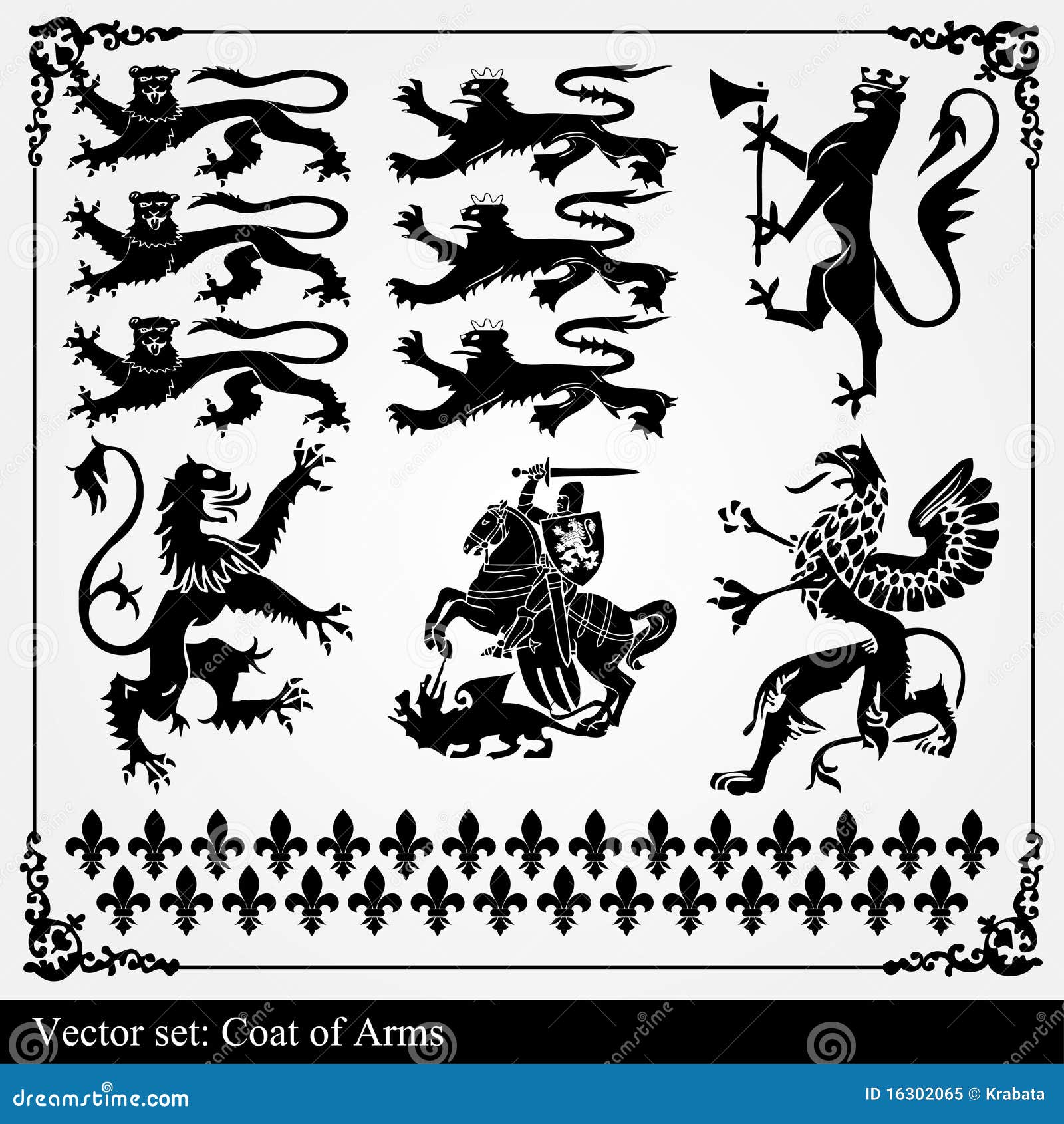 Heraldic background stock illustration. Illustration of emblem - 16302065
