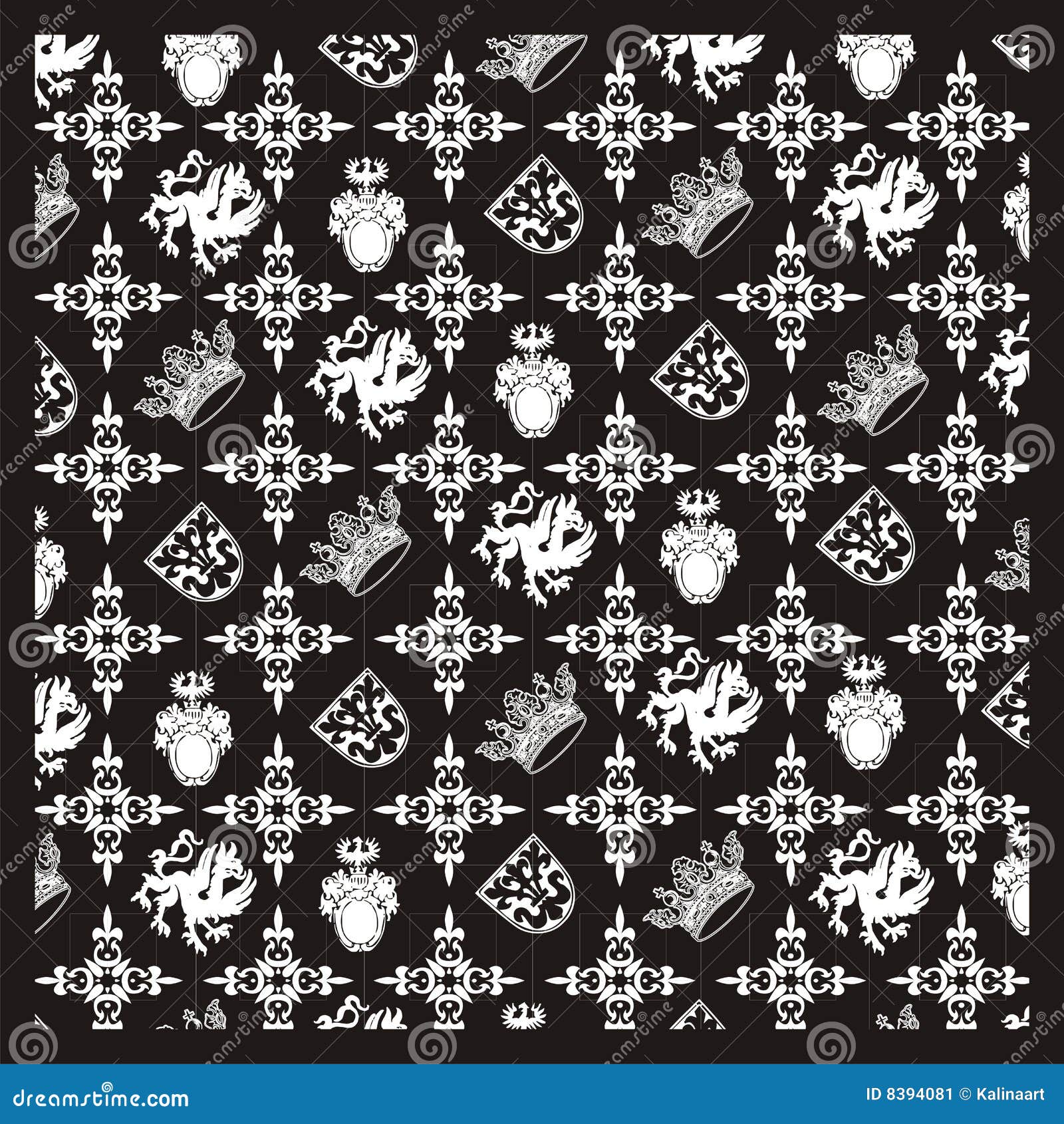 Heraldic Background Picture. Image: 8394081