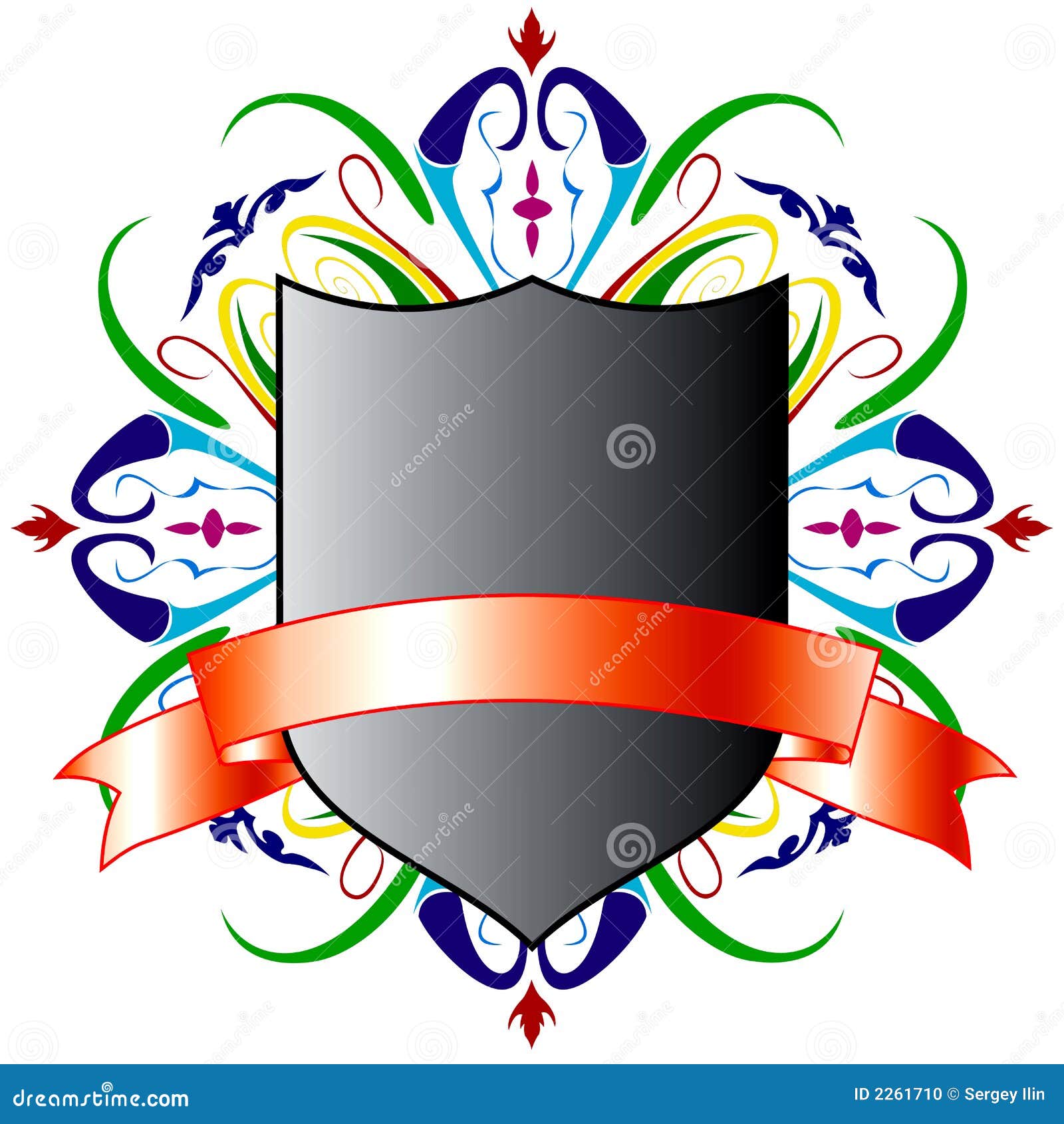 Heraldic board stock vector. Illustration of medallion - 2261710