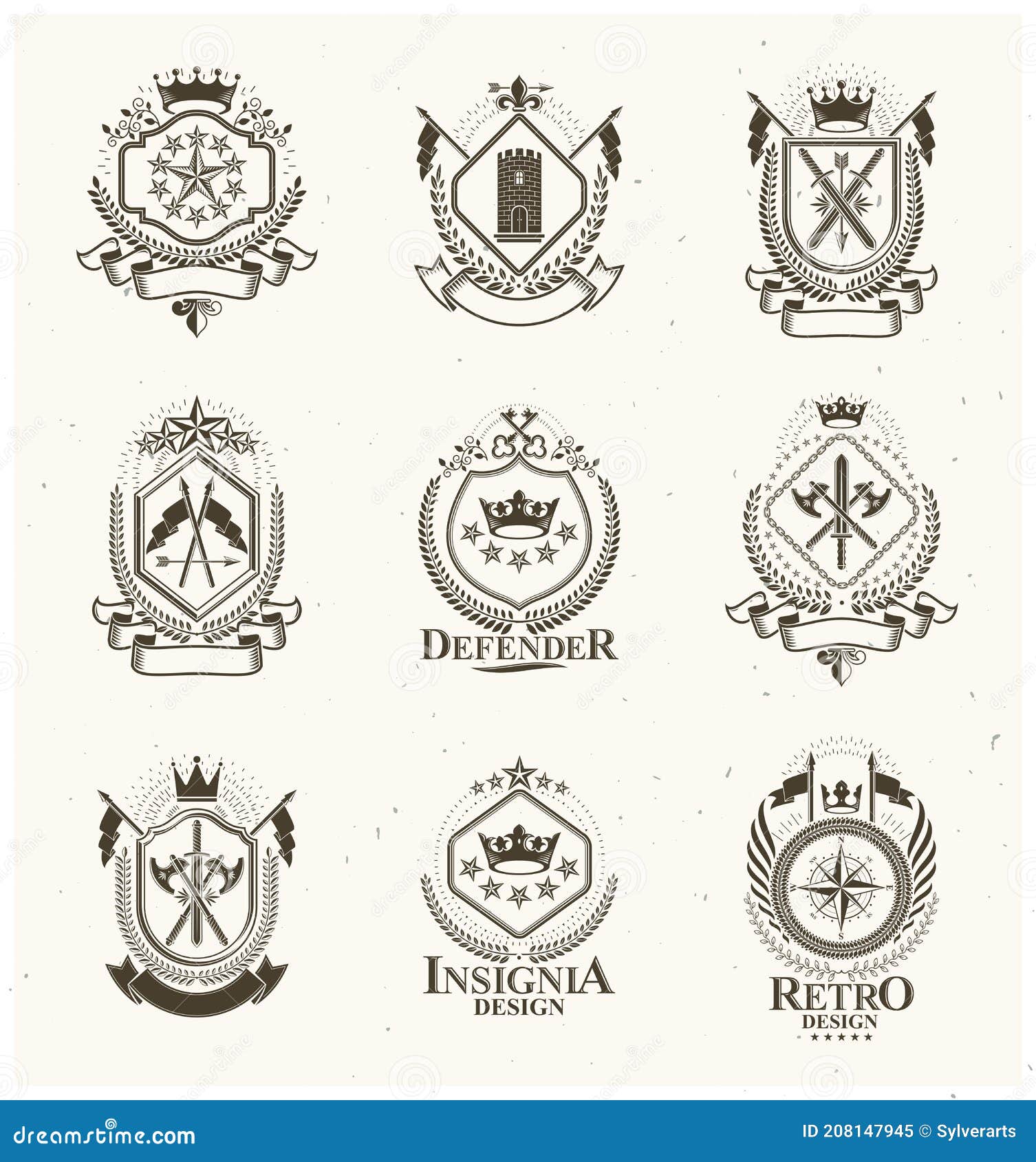 Vintage Symbolic Of A Man Face, Glasses, Mustache Vector Illustration ...