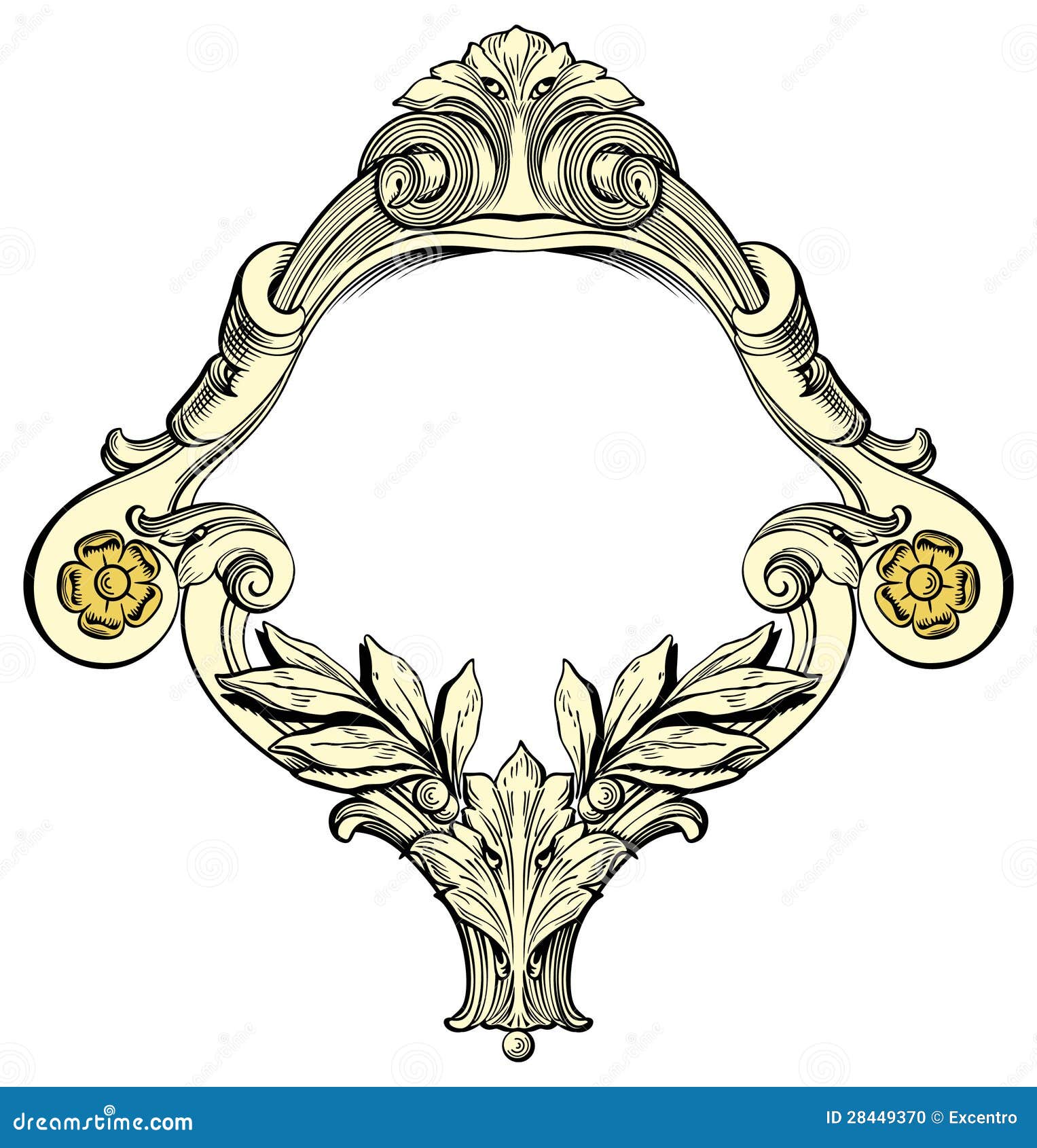 Heraldic crest stock vector. Illustration of icon, cross - 28449370