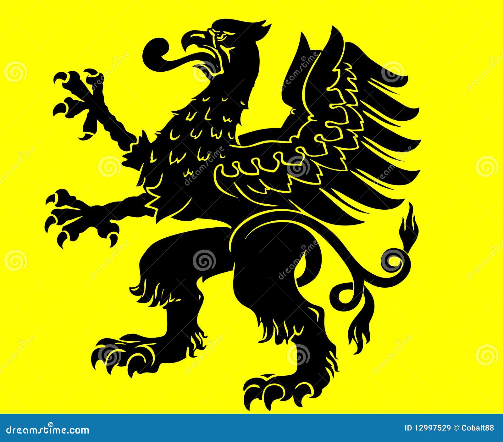 Heraldic eagle stock vector. Illustration of stylized - 12997529