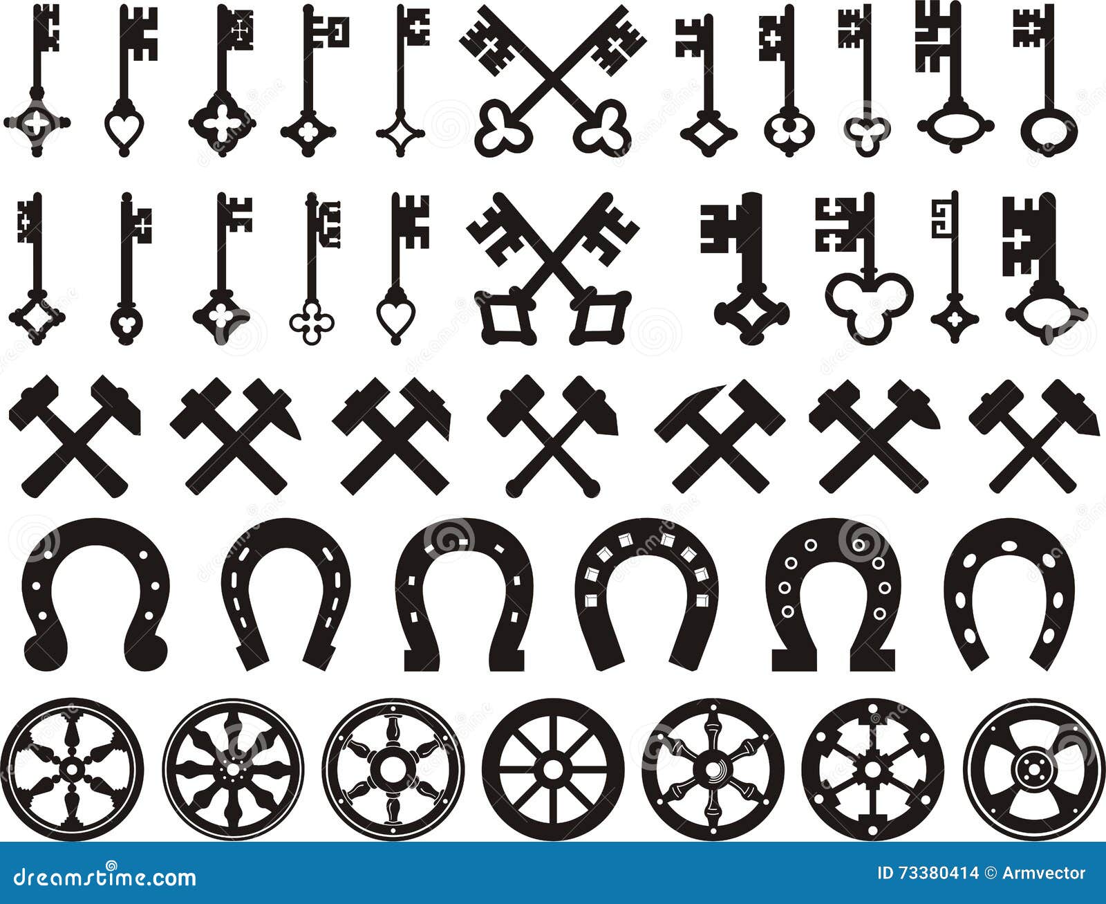 Heraldry Symbols Keys