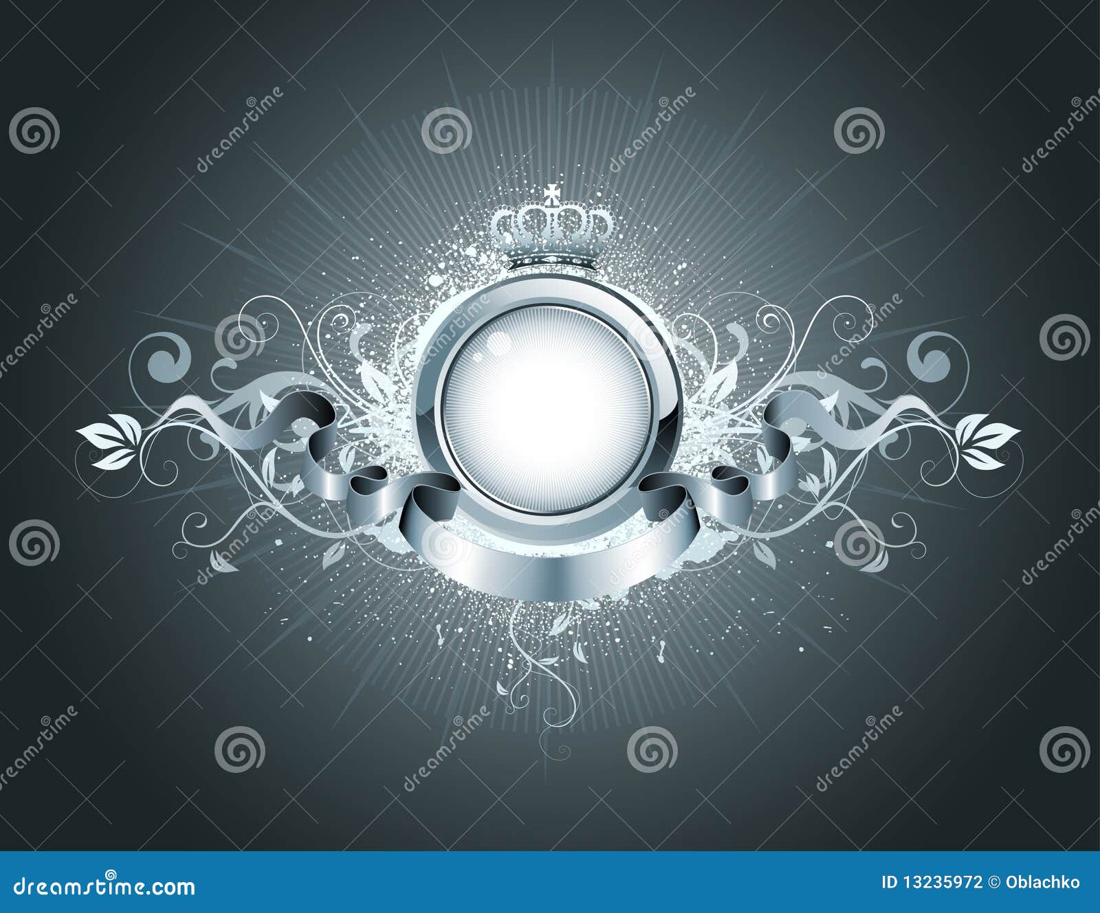 Heraldic frame stock vector. Illustration of coat, circle - 13235972