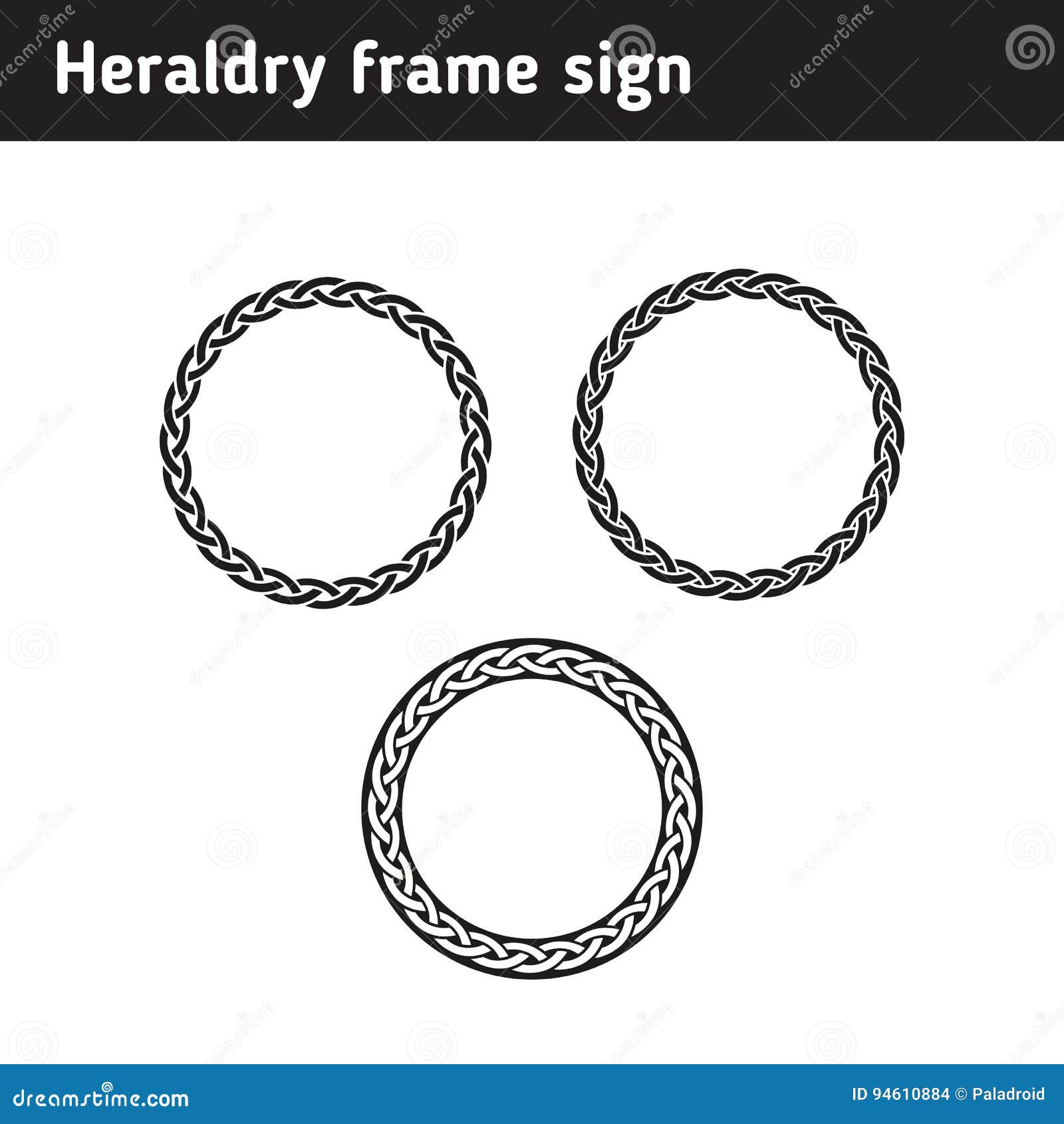 Heraldic Frame for Your Logo Stock Vector - Illustration of decoration ...