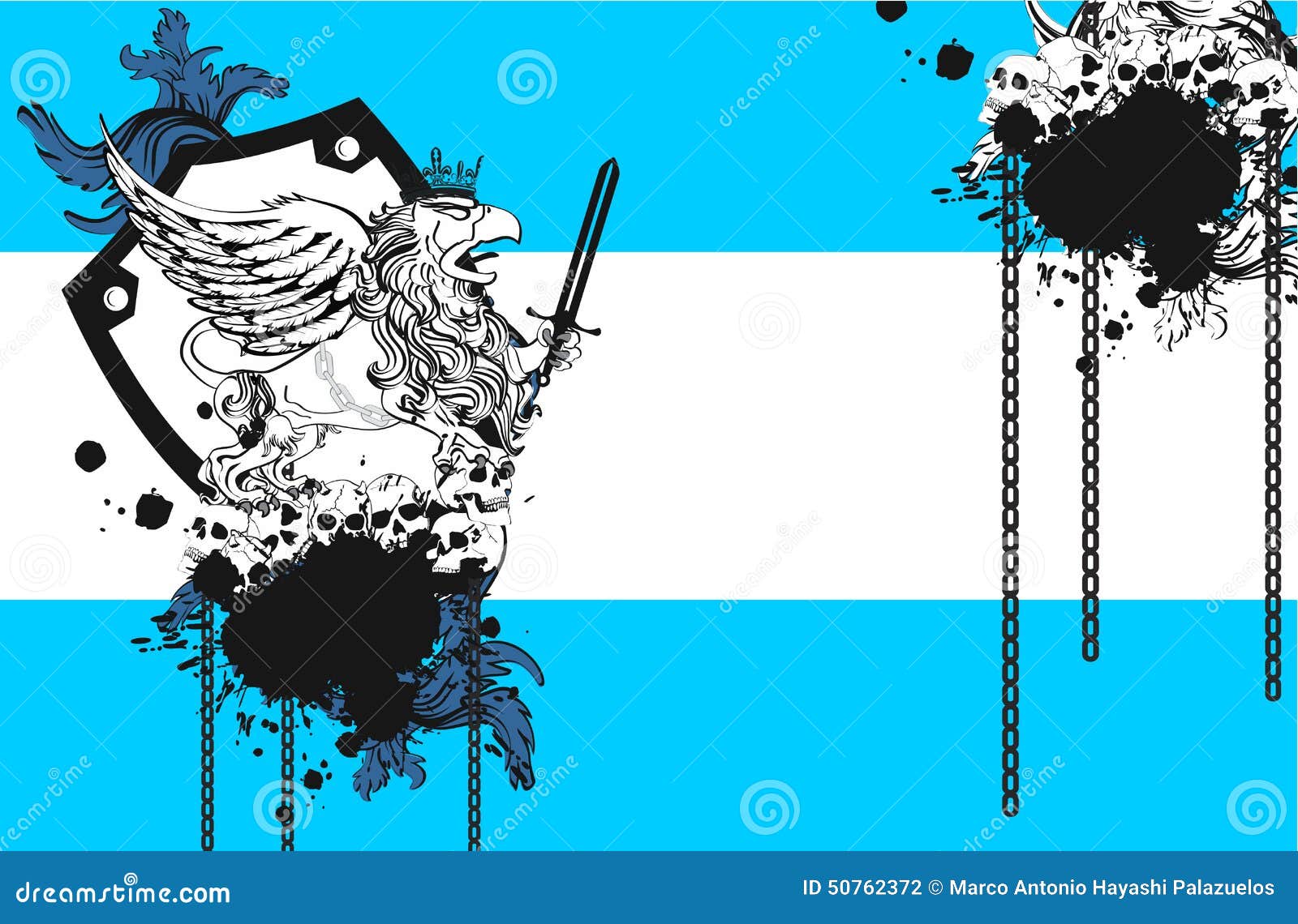 Heraldic Gryphon Coat of Arms Background9 Stock Vector - Illustration ...