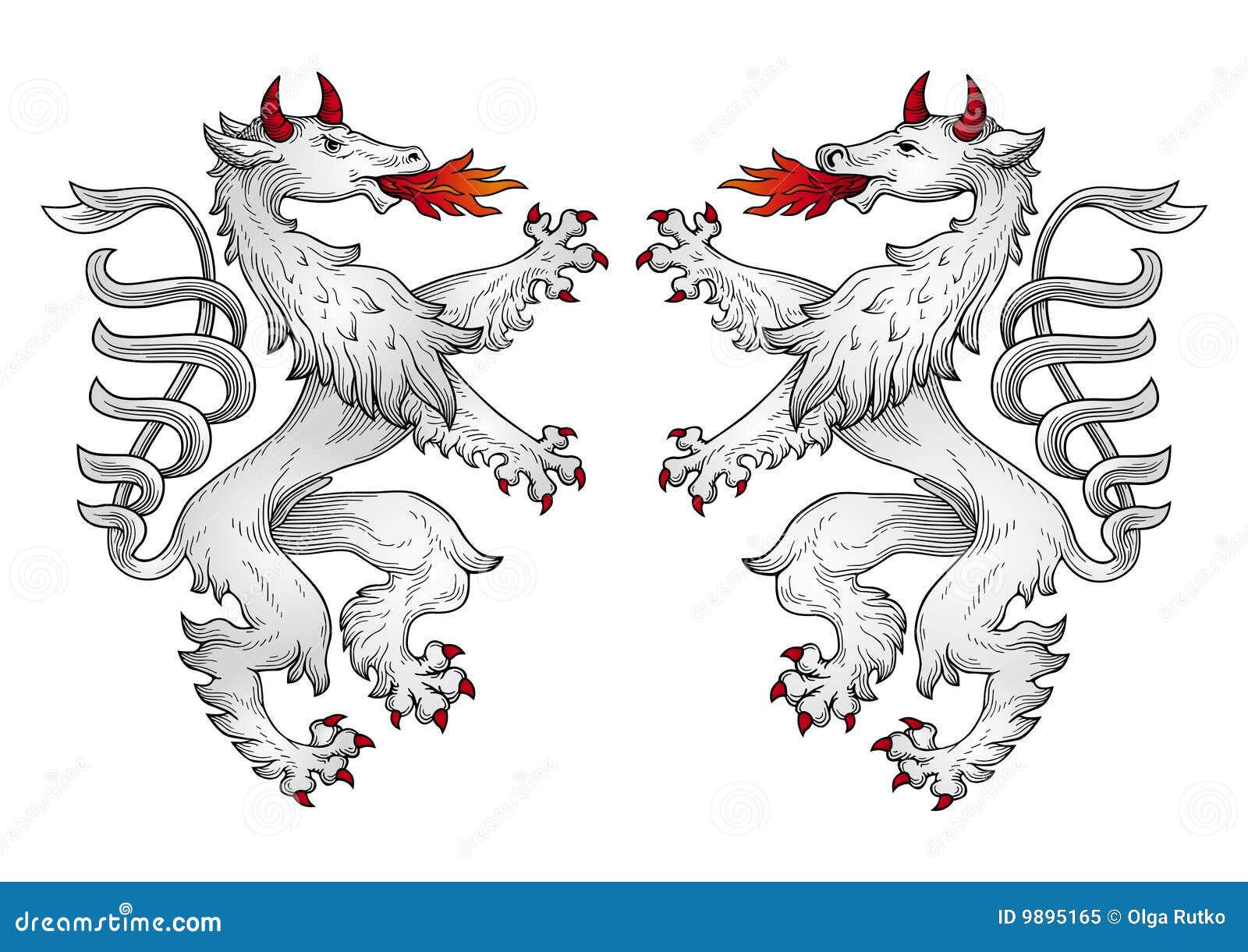 Heraldic Panther vector stock vector. Illustration of grunge - 9895165