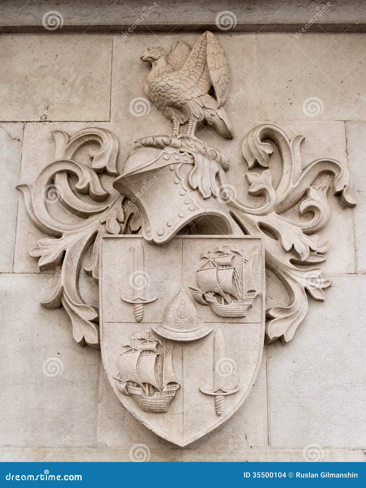 Heraldic Shield Stone Stock Photo | CartoonDealer.com #35500104