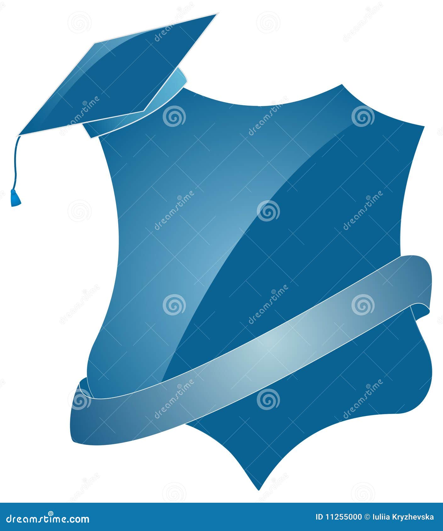 Heraldic Shield with Student S Hat Stock Vector - Illustration of ...