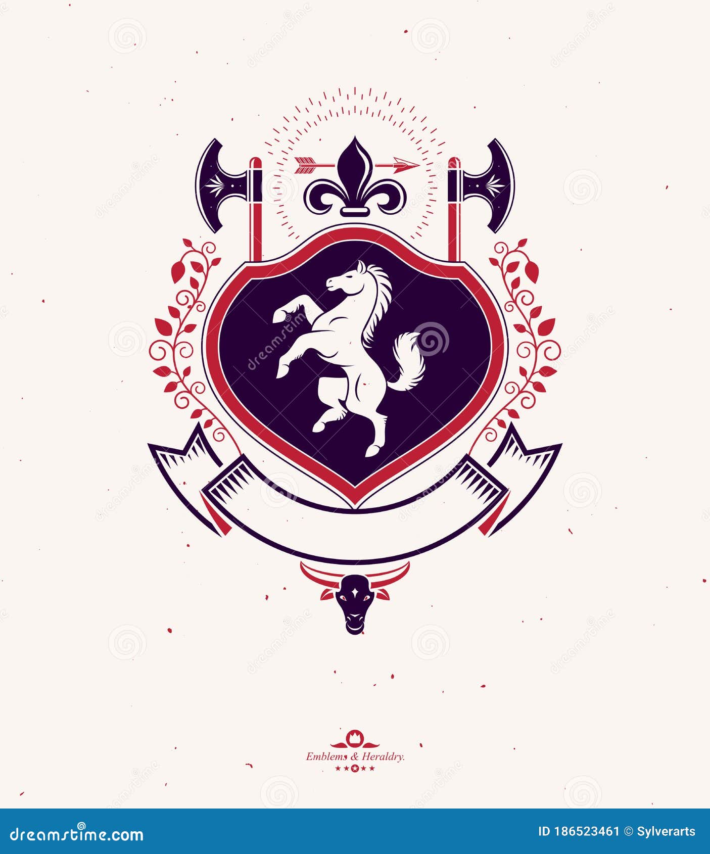 Heraldic Signs, Elements, Heraldry Emblems, Insignias, Signs, Vectors ...