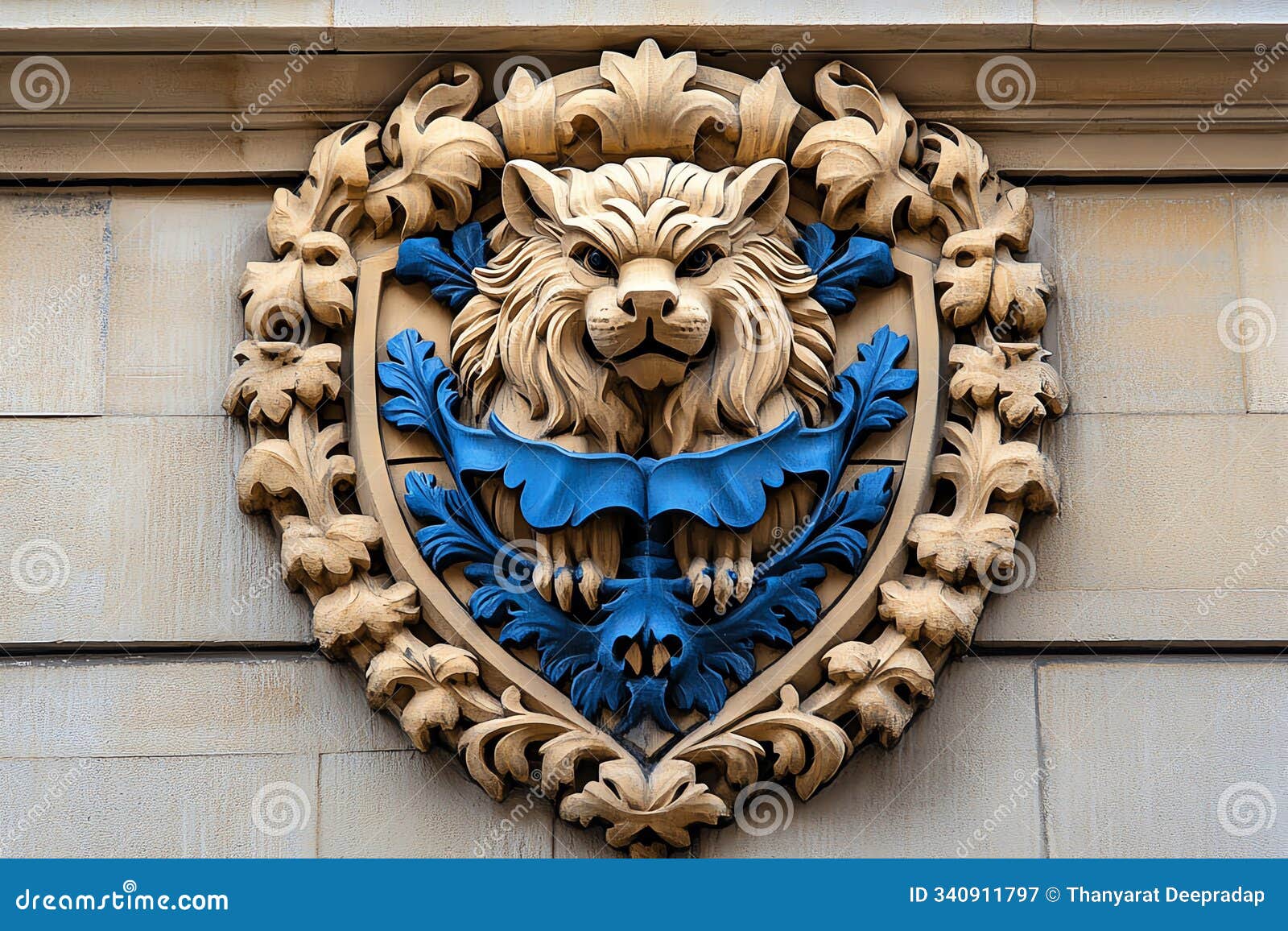 Heraldic Supporters, Powerful Animals, Mythical Creatures Hold the ...