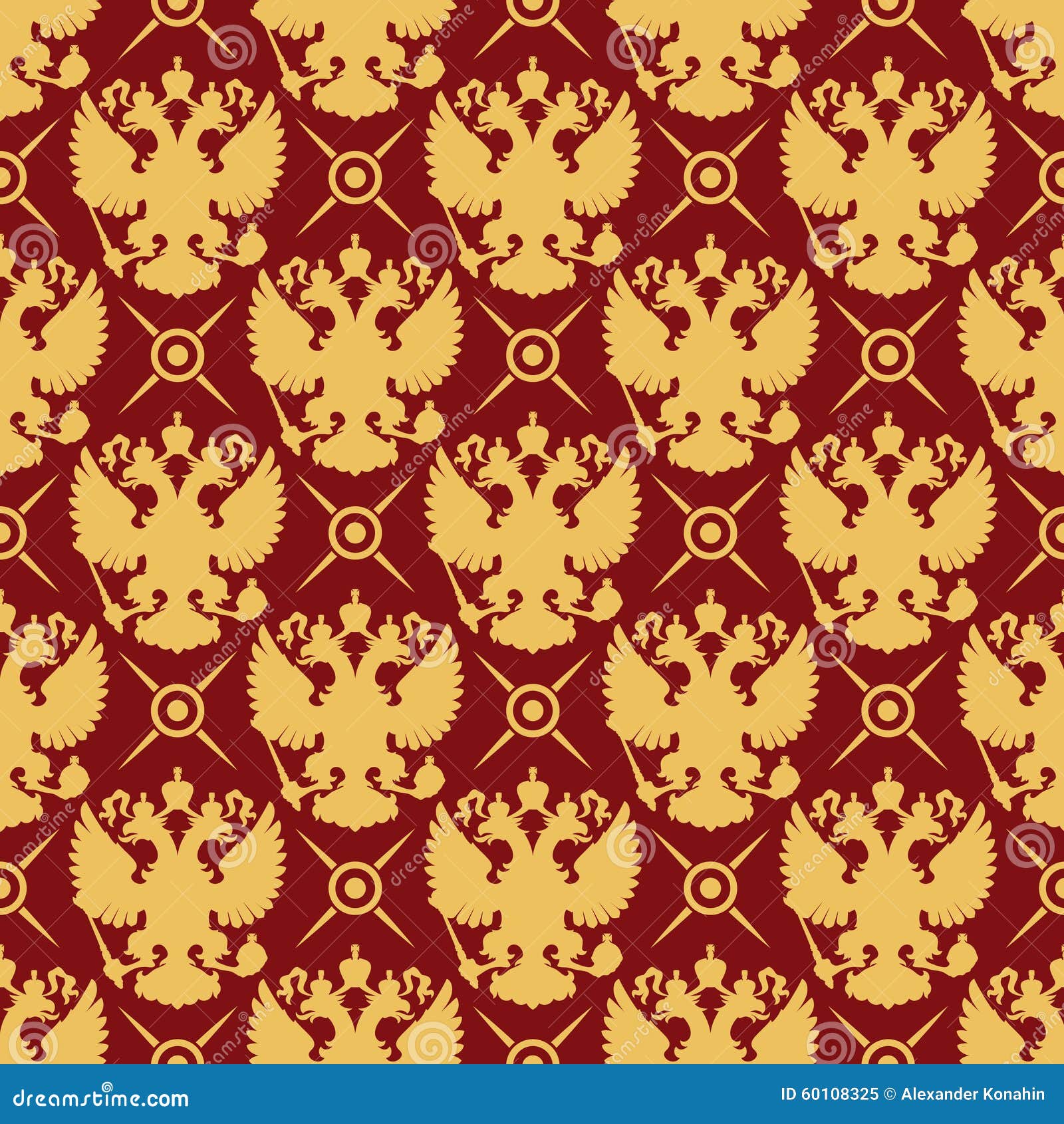 Heraldic Vector Background Seamless Stock Vector - Illustration of ...