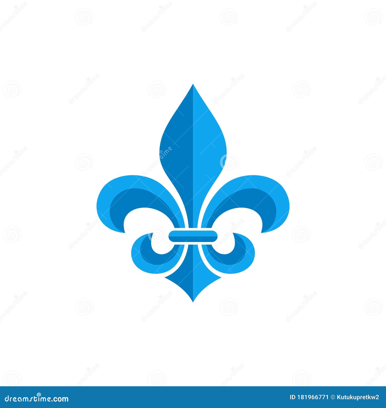Fleur De Lys Logo Vector Illustration Stock Image | CartoonDealer.com ...