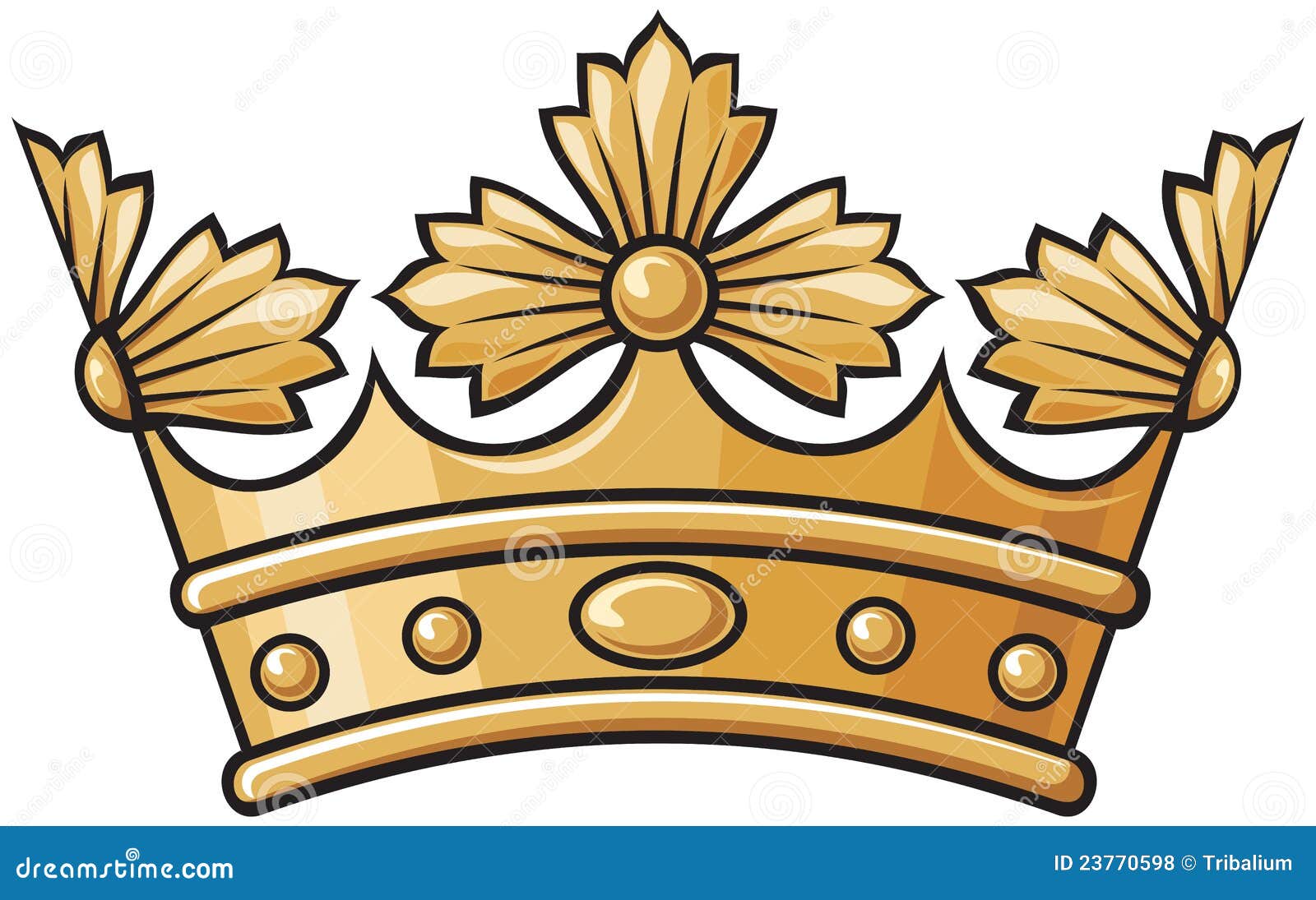 Heraldische kroon stock illustratie. Illustration of hoed - 23770598