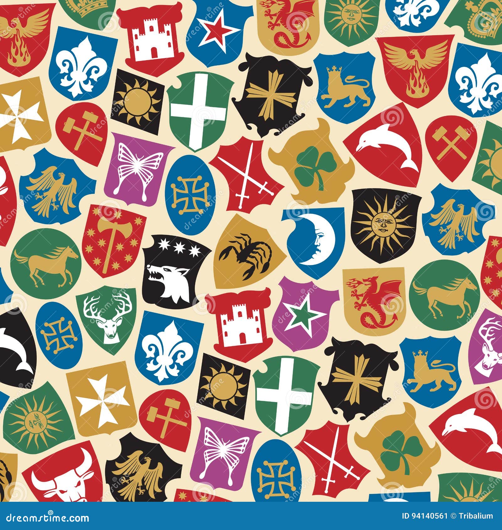 Heraldry design stock illustration. Illustration of decoration - 94140561