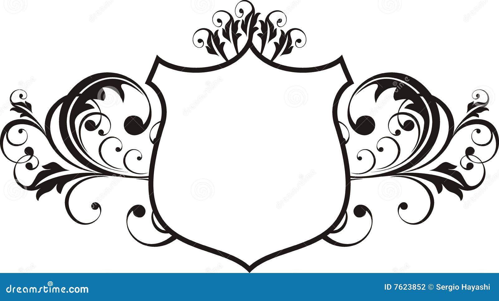 Heraldry frame stock vector. Illustration of corner, antique - 7623852