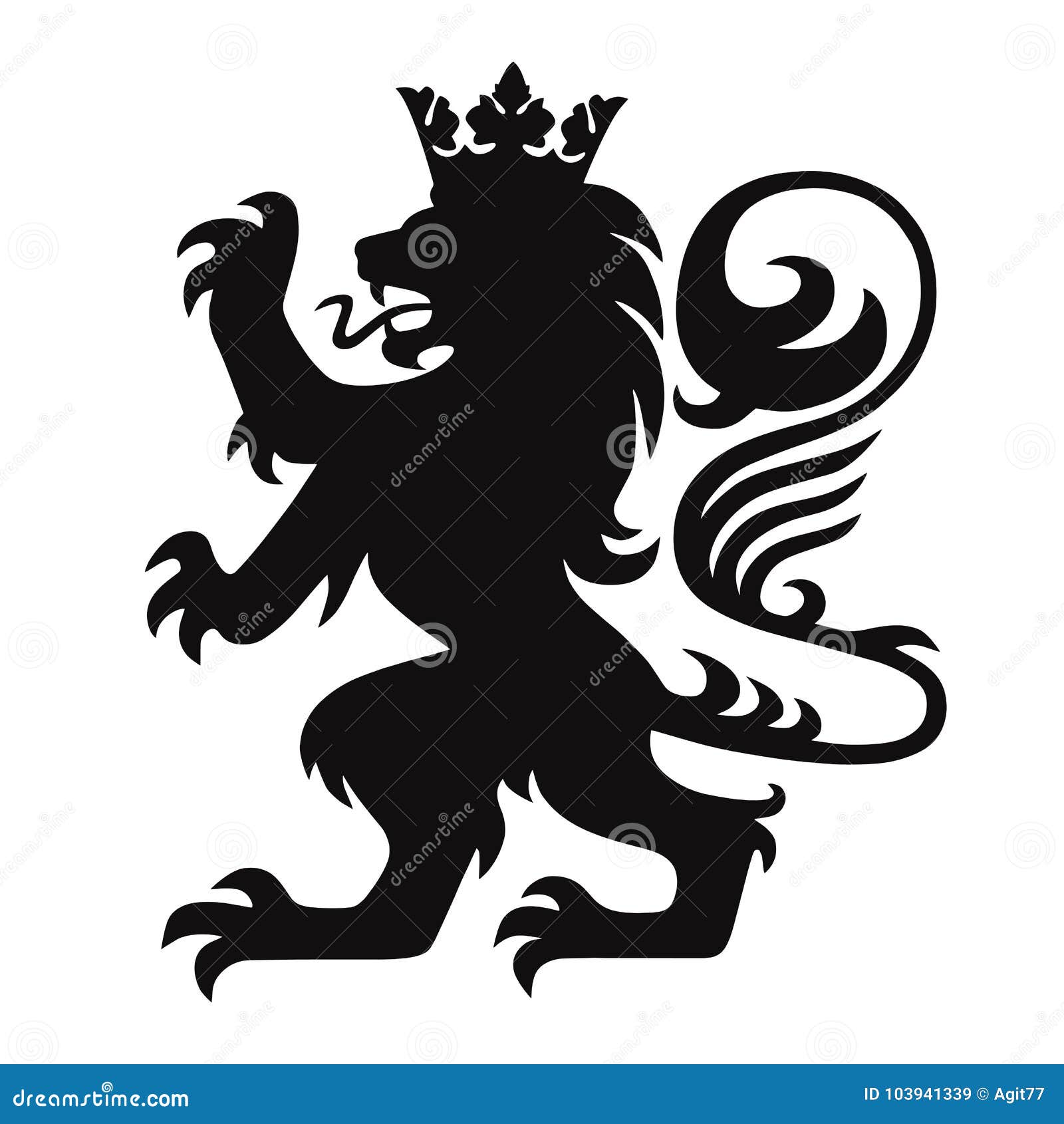 Heraldry Lion King with Crown Logo Mascot Vector Stock Vector ... Heraldry Lion King with Crown Logo Mascot Vector Stock Vector ...