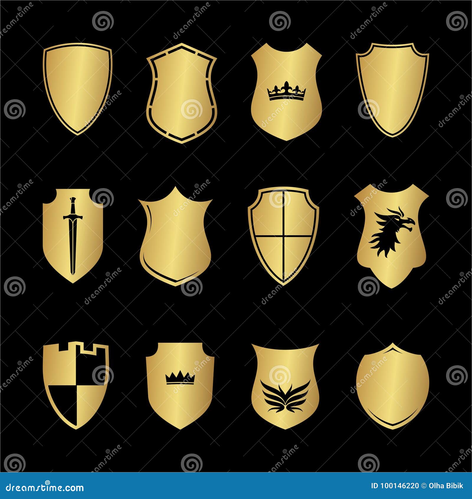 Coat Of Arms Shield Shapes