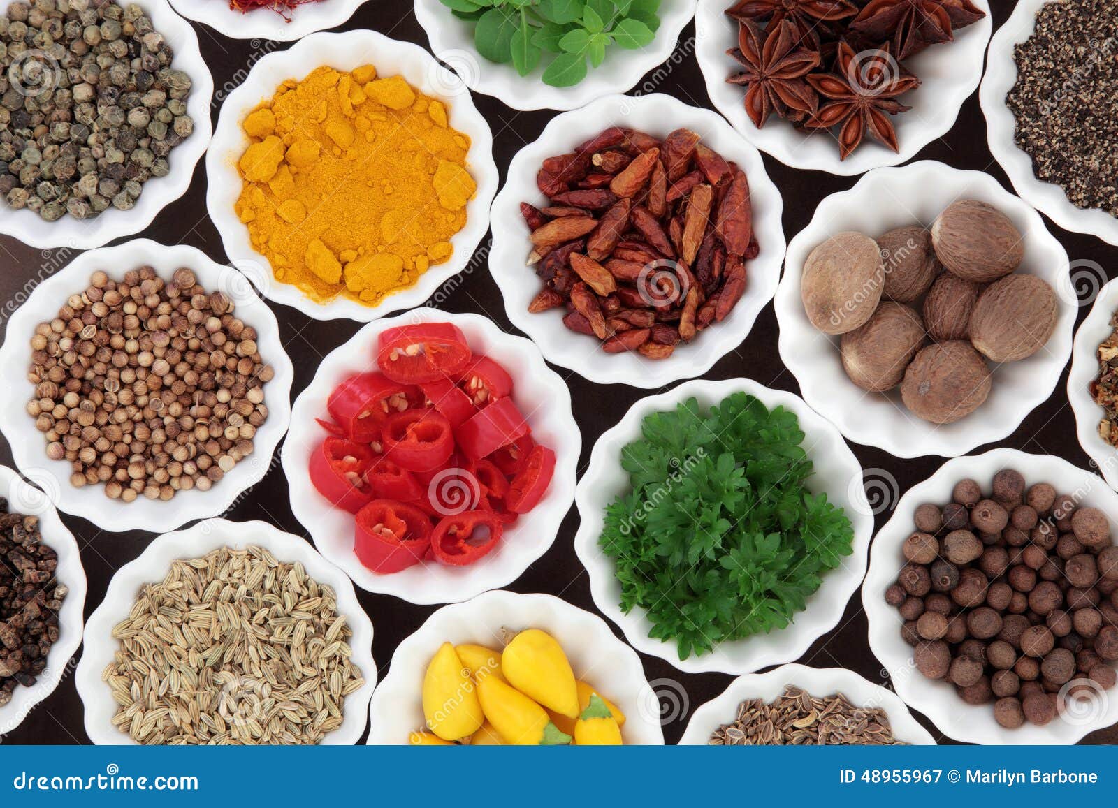 Herb And Spice Ingredients Royalty-Free Stock Photography ...