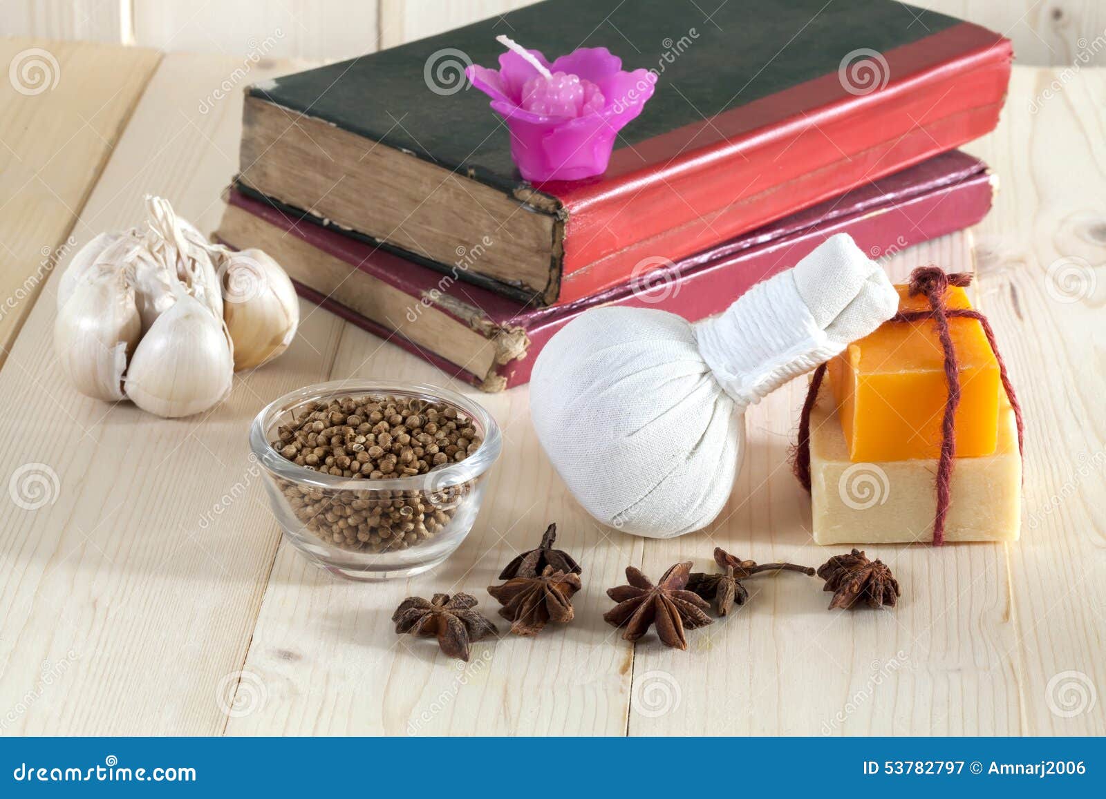 Herbal Ball Spa and Wellness Stock Image - Image of care, meditation ...