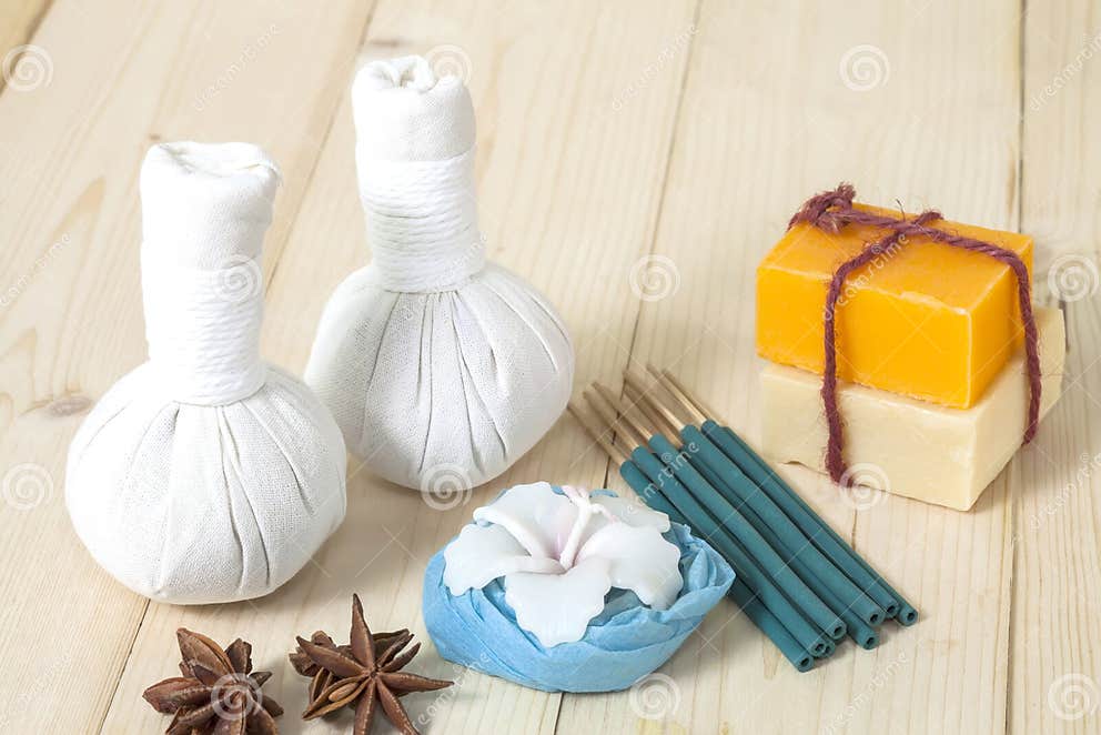 Herbal Ball Spa and Wellness Stock Image - Image of manicure, pedicure ...