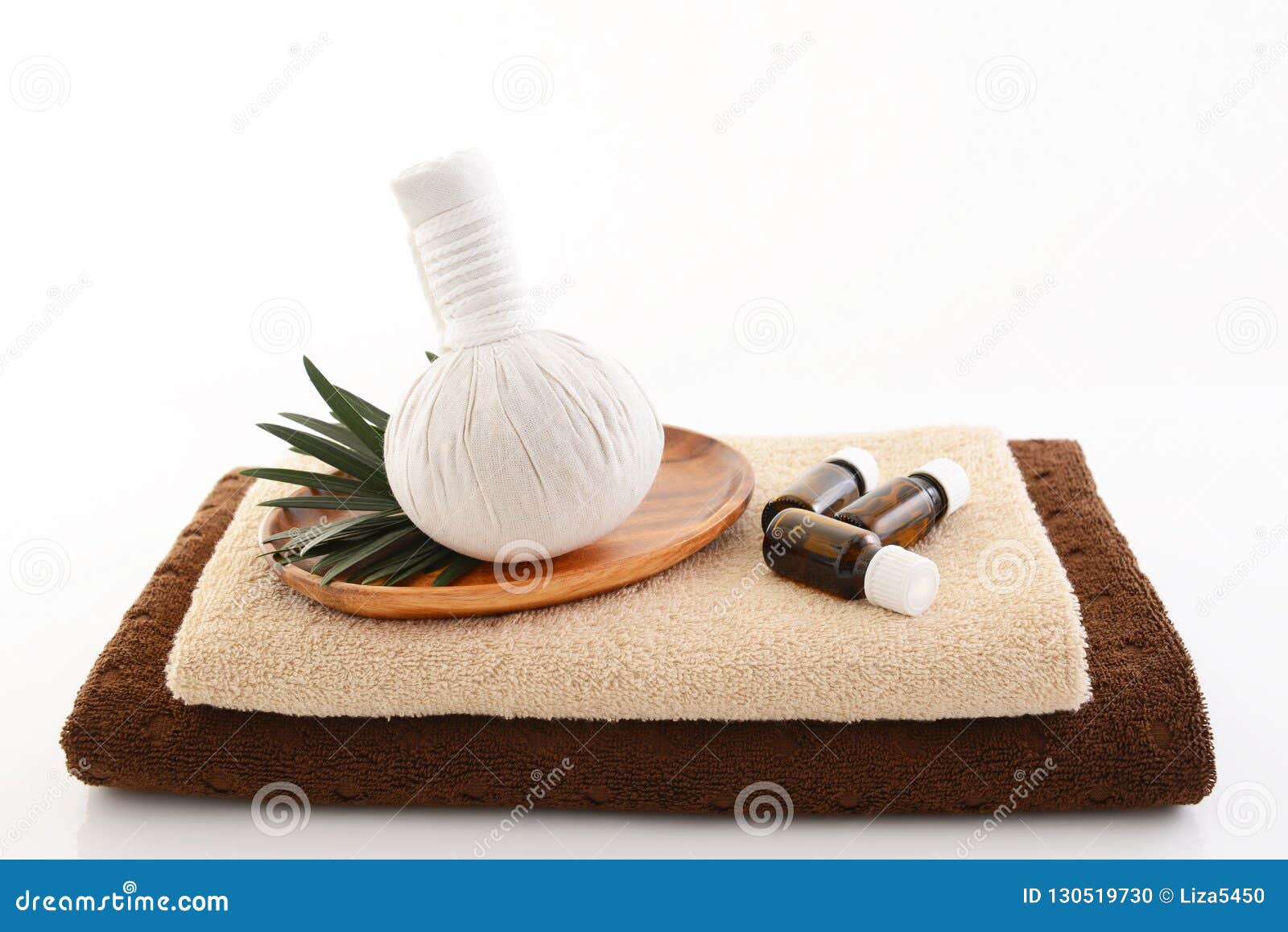 Compress Herb Massage stock photo. Image of clean, perfume - 130519730