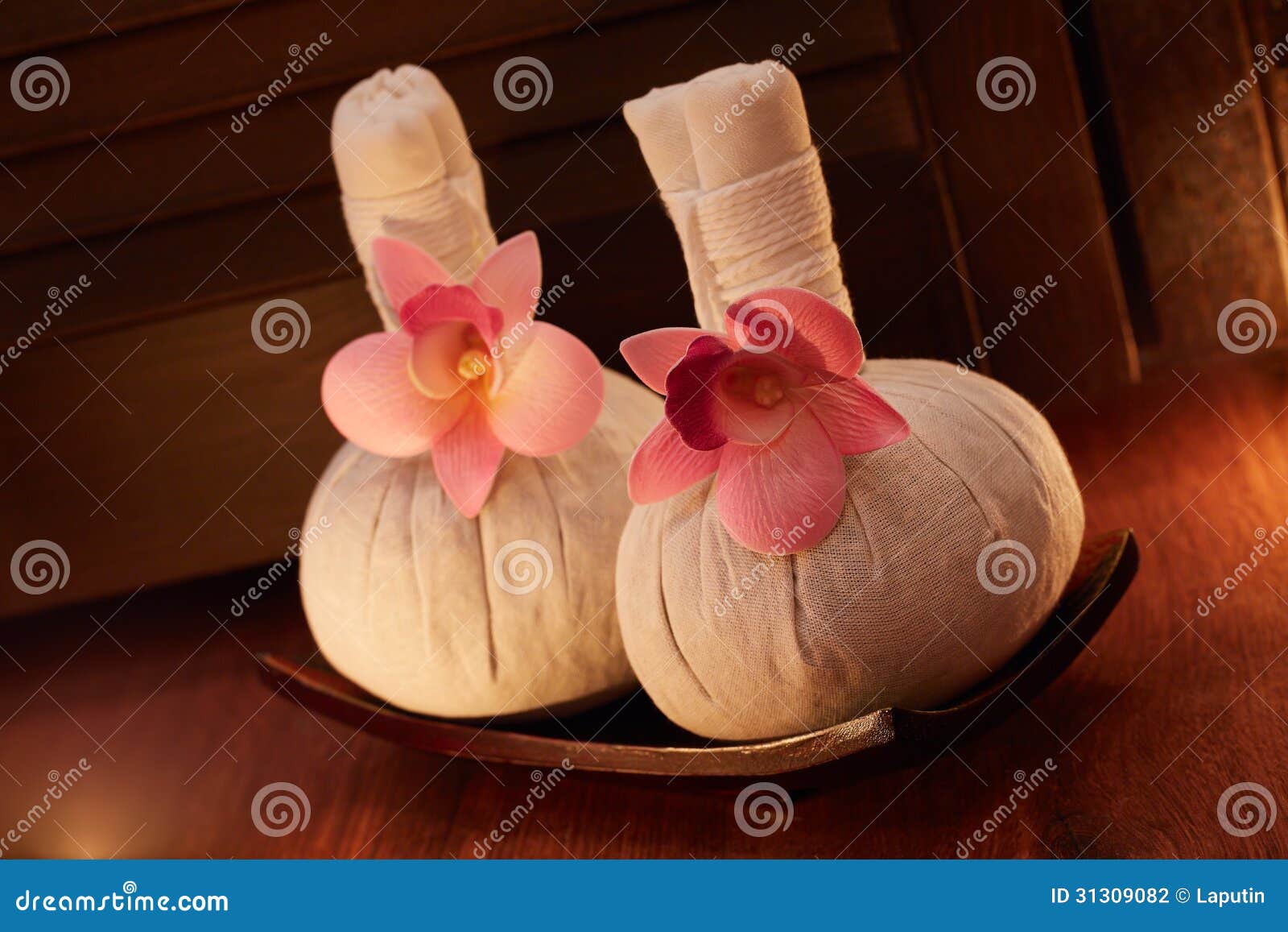 Herbal Compress Balls stock photo. Image of pink, lifestyles - 31309082