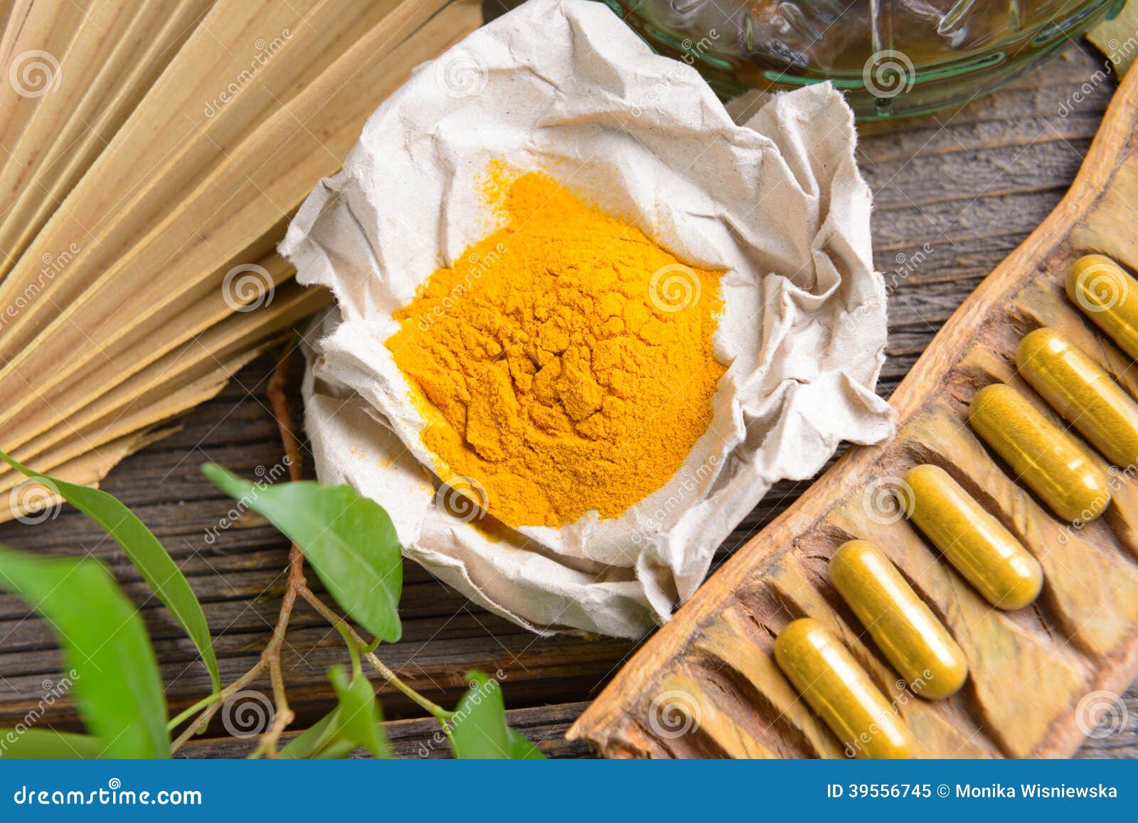 Herbal curcumin stock image. Image of herb, nutritional - 39556745