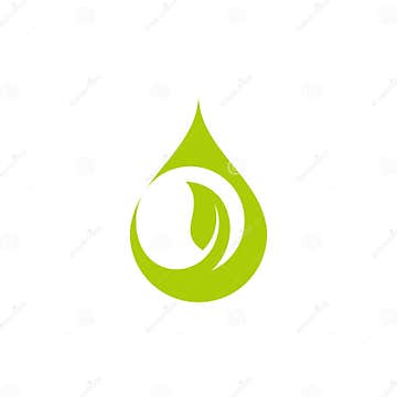 Herbal Extract Leaf Water Symbol Logo Vector Stock Vector ...