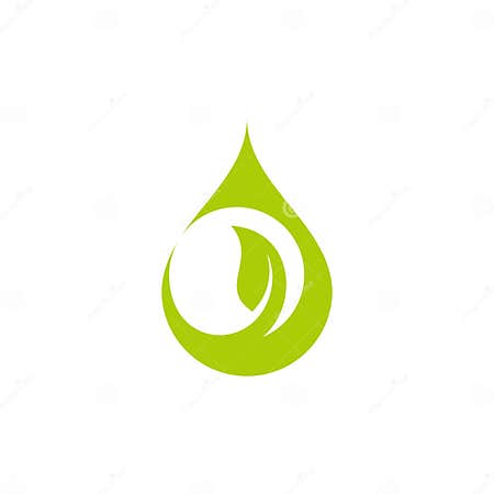 Herbal Extract Leaf Water Symbol Logo Vector Stock Vector ...